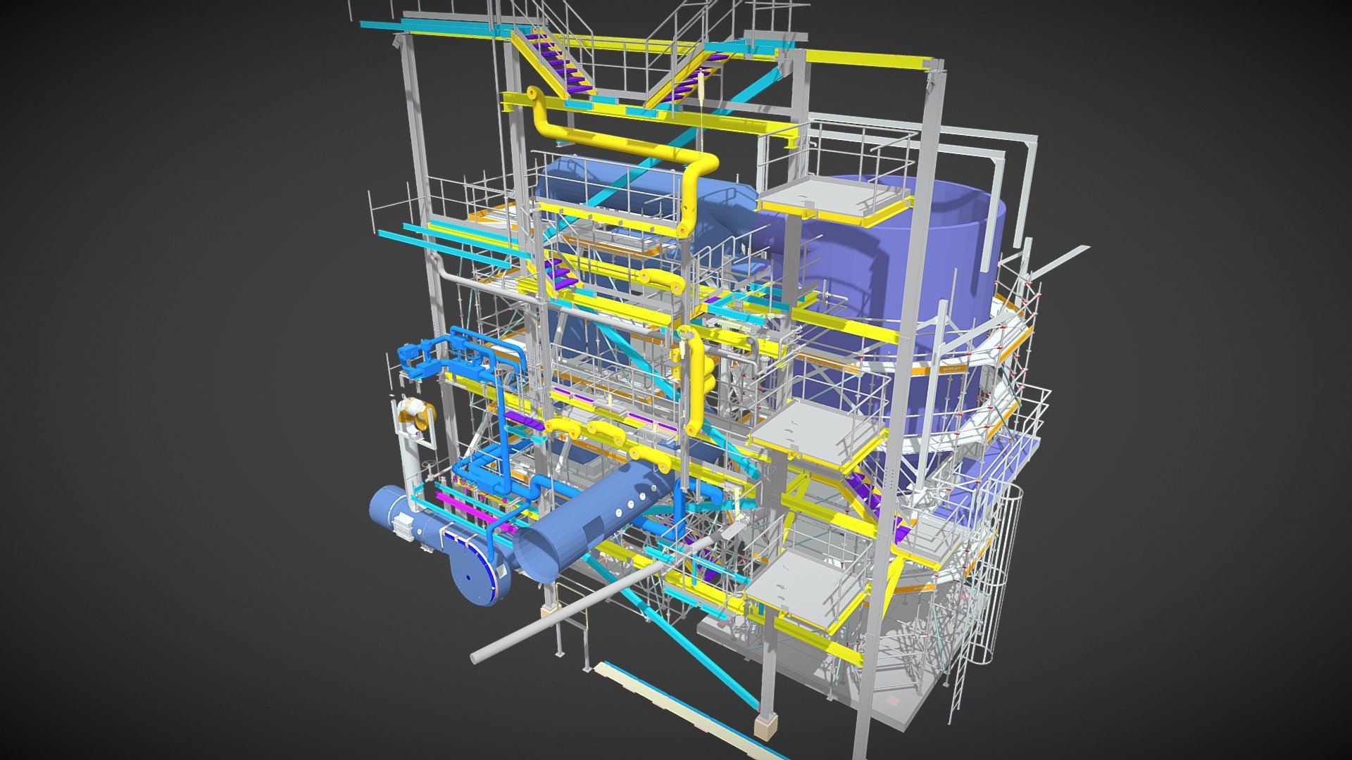Catari scaffolding model designed with PON CAD - Download Free 3D model ...