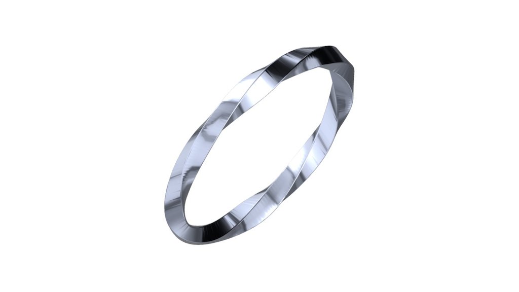 Verbena // Polished band // 2.5mm width - 3D model by taylorandhart ...