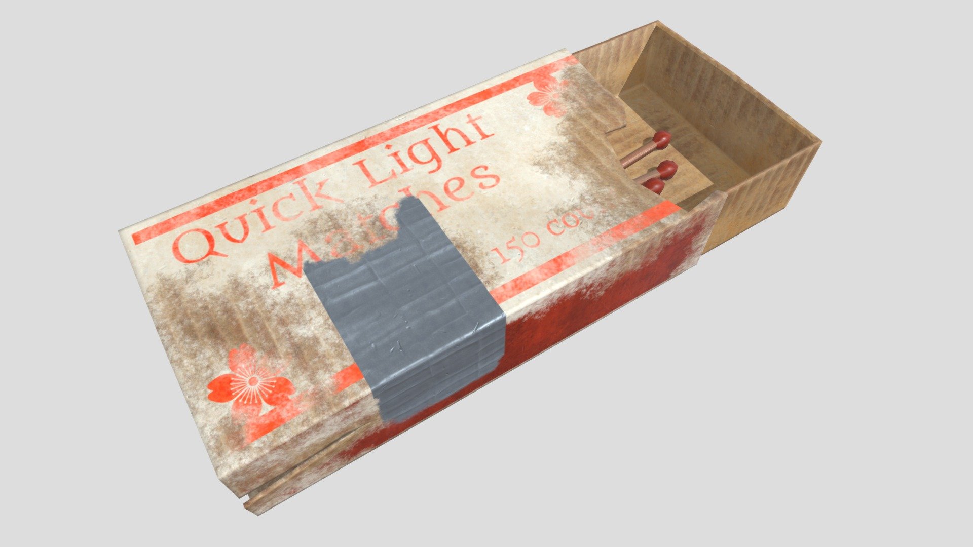 A normal matchbox - 3D model by Swope25 (@swopewr25) [46511b3] - Sketchfab