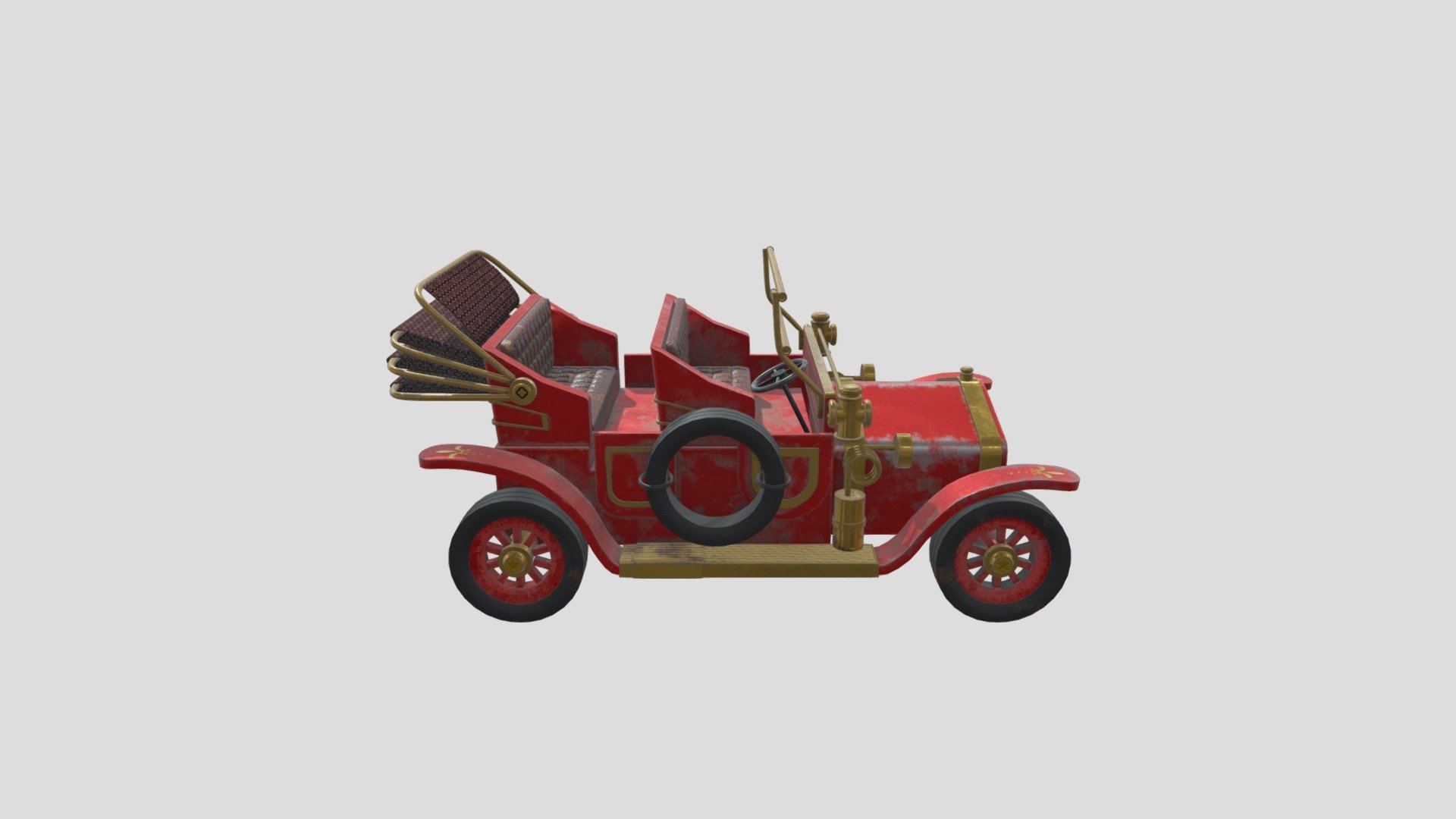Vintage Convertible Old Car - 3D model by VaibhavAnvekar [46525da ...