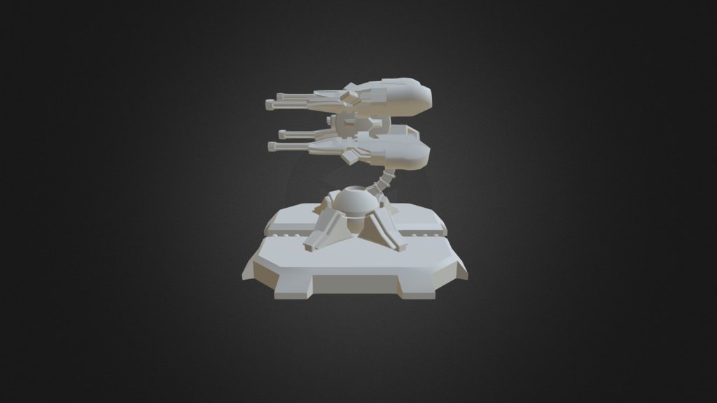 Small Laser Turret - 3D model by guchu17 [4654130] - Sketchfab