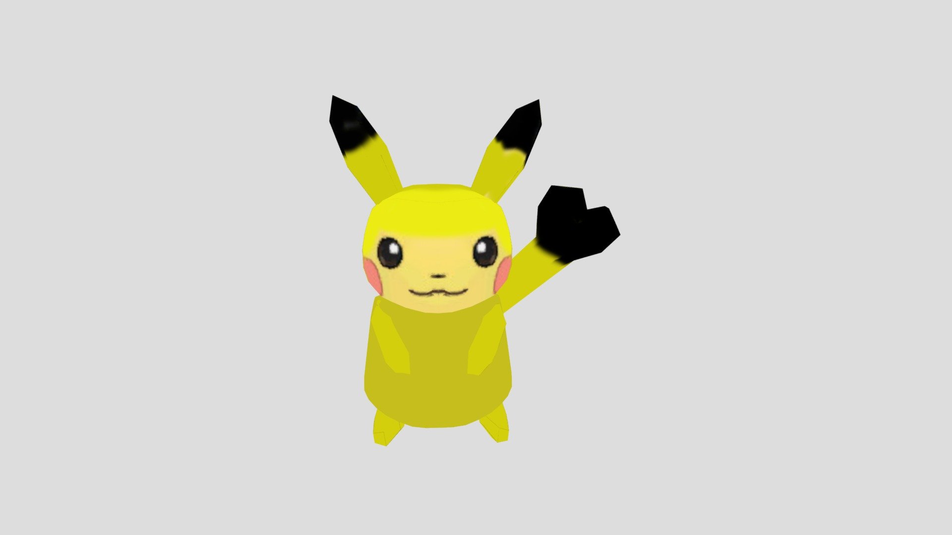 model of a female pikachu - 3D model by eileenlingad [4657074] - Sketchfab