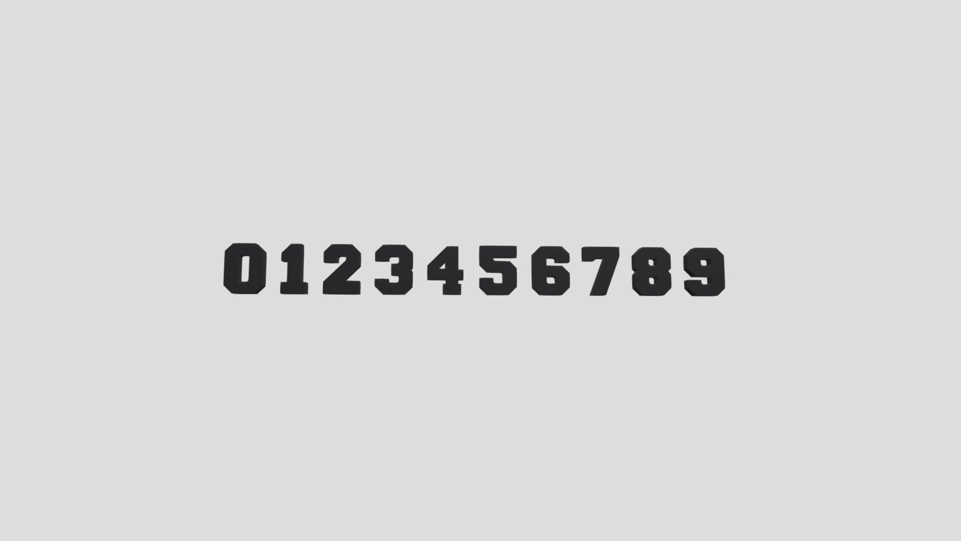 Numbers - Buy Royalty Free 3D model by Ed+ (@EDplus) [4658b5a ...