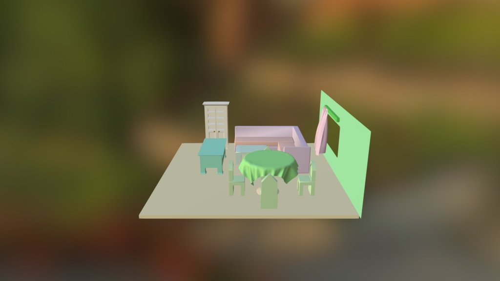 Sala Completa - 3D model by jonalarr [465adfc] - Sketchfab