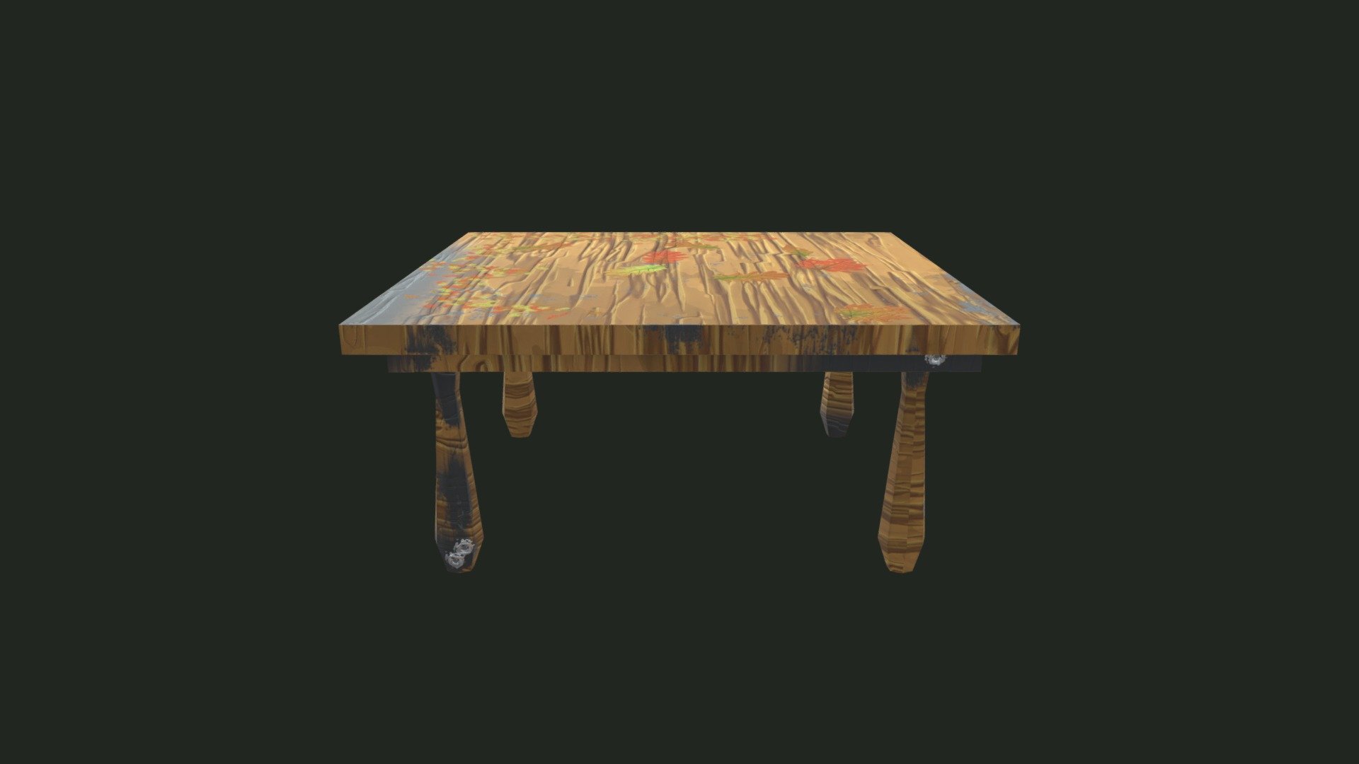 Textured simple table - 3D model by SketchUVme [4660d23] - Sketchfab
