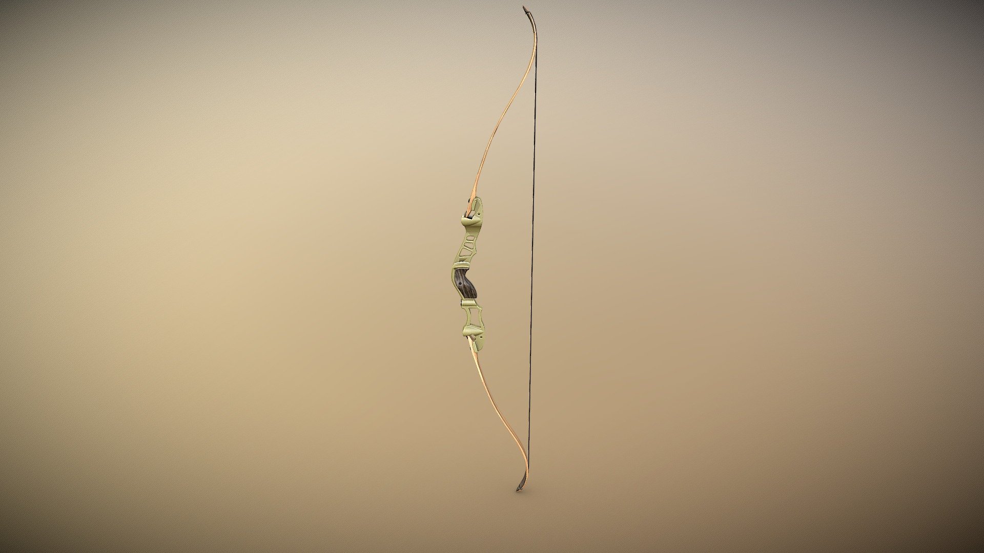 classic archery bow - 3D model by Kiocity (@ziro0008) [46630c4] - Sketchfab