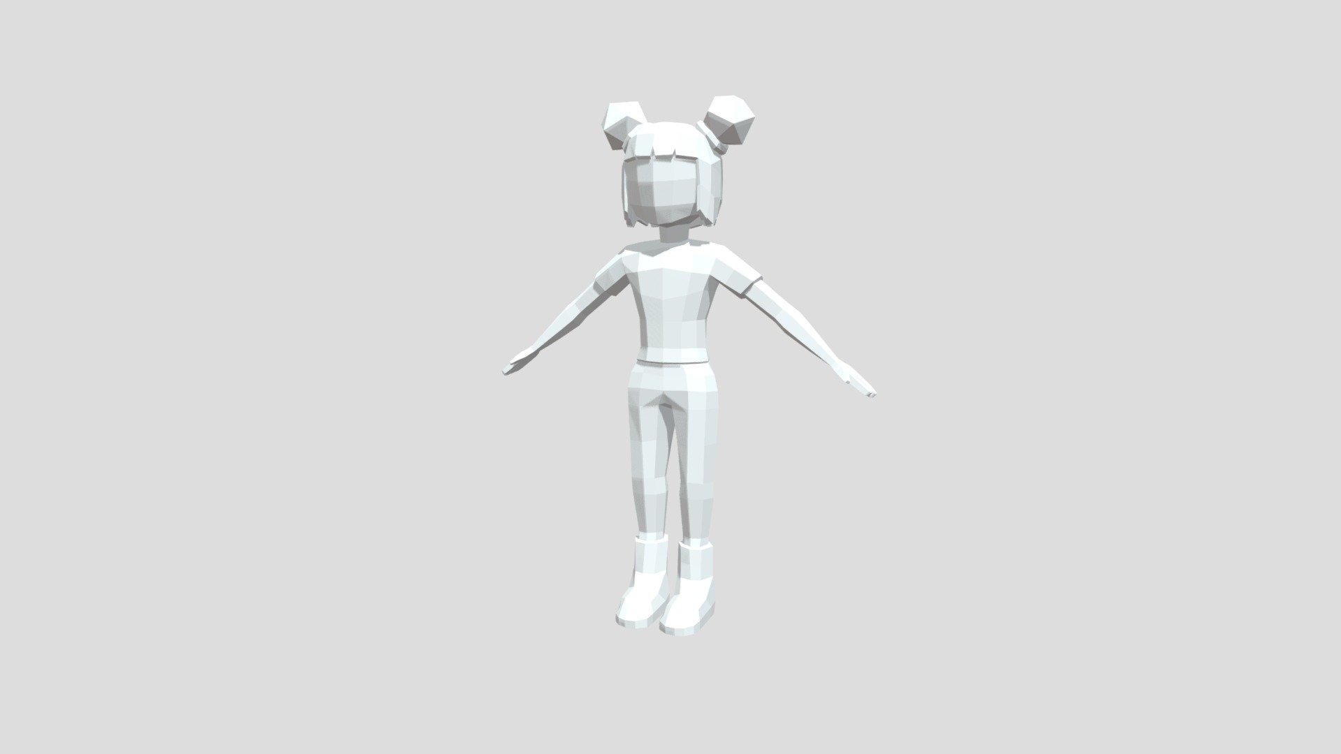 Low Poly Girl Rigged - 3D model by ogbardi [46634b2] - Sketchfab
