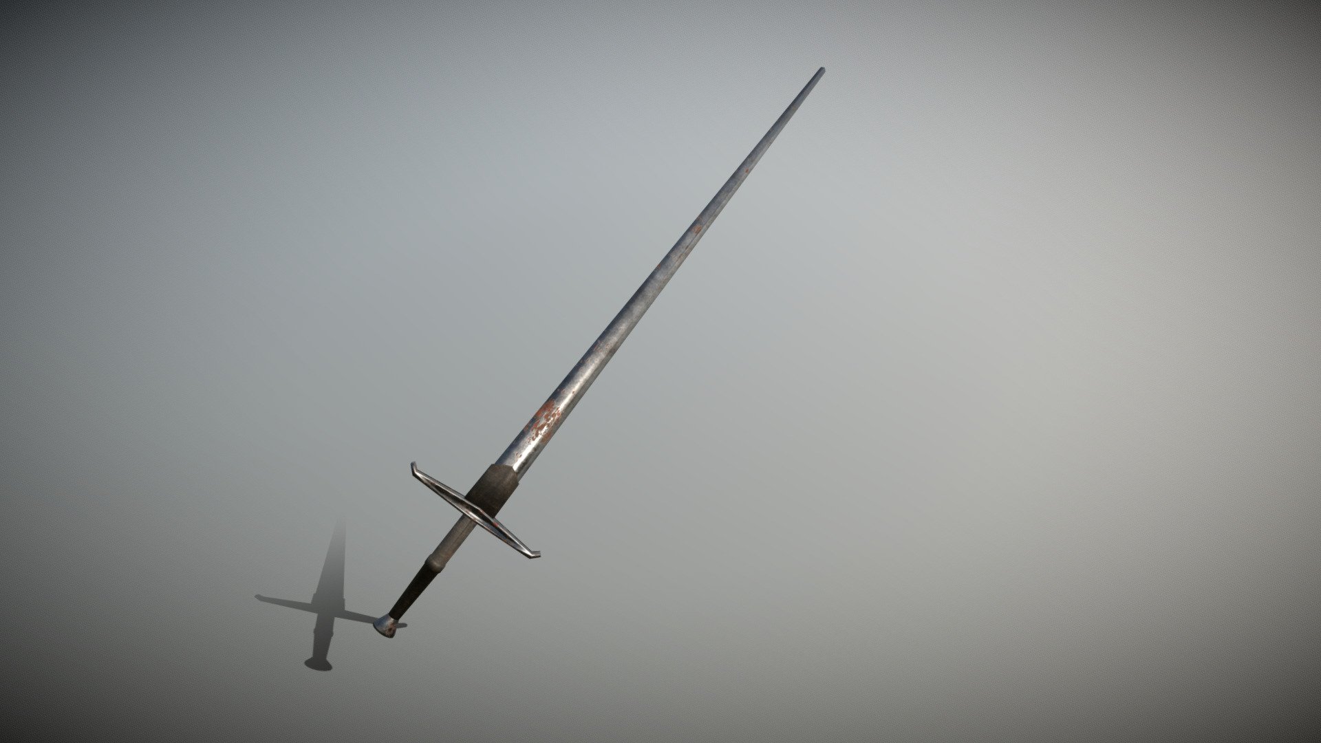 Knight's Longsword (Low poly) - 3D model by toast (@somewhattoastytoast ...