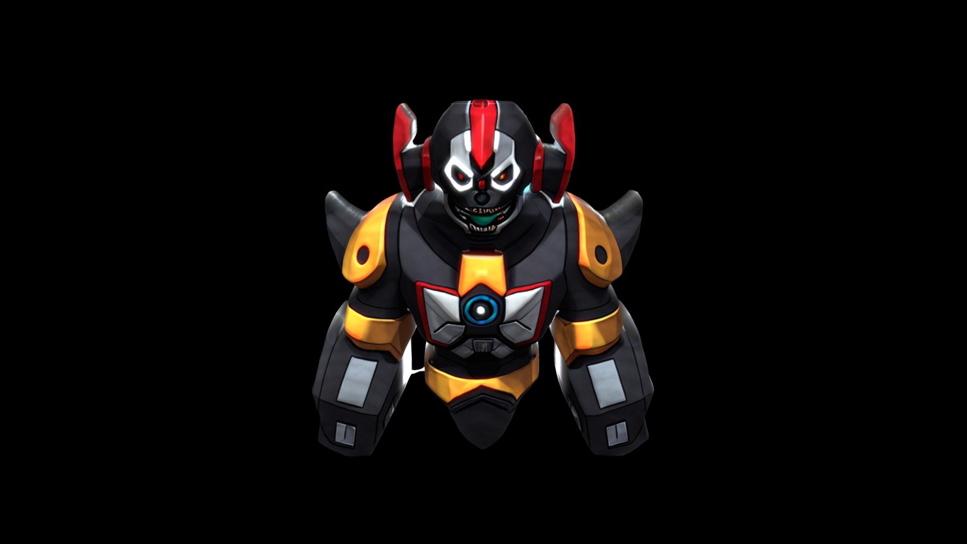 Helmet Mask Robot Cartoon 1620 - Download Free 3D model by klrxyz ...