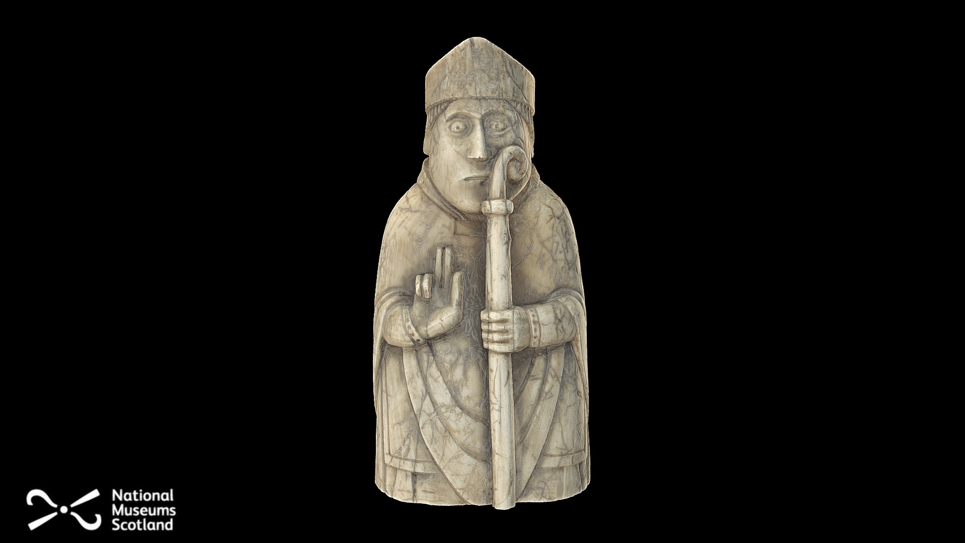 Lewis Chess Piece: Bishop H.NS 25 - 3D model by National Museums ...
