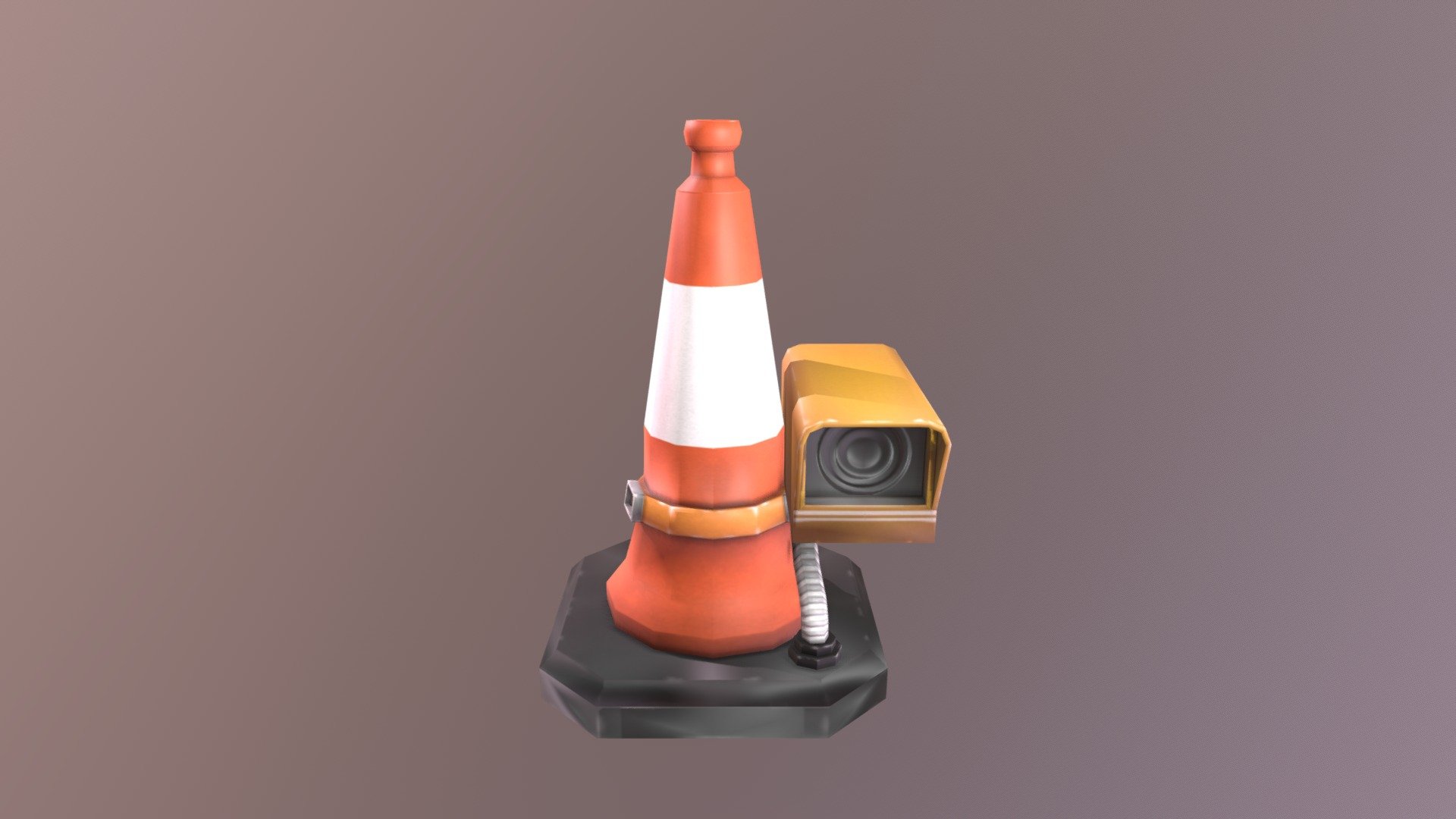 Traffic cone - 3D model by masanchezDev [4668db7] - Sketchfab