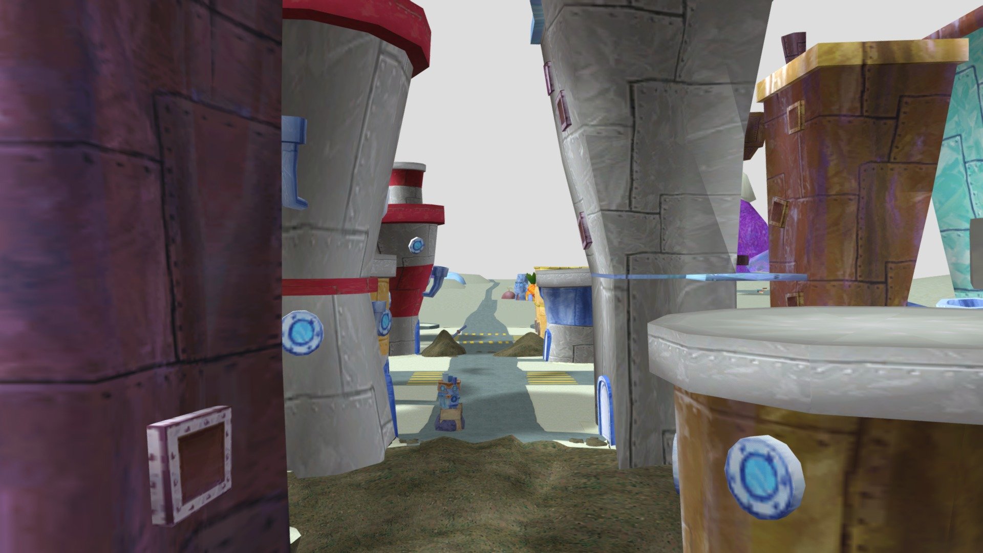 Downtown Bkinibottom (bfbb) (gamecube) - Download Free 3D model by ...