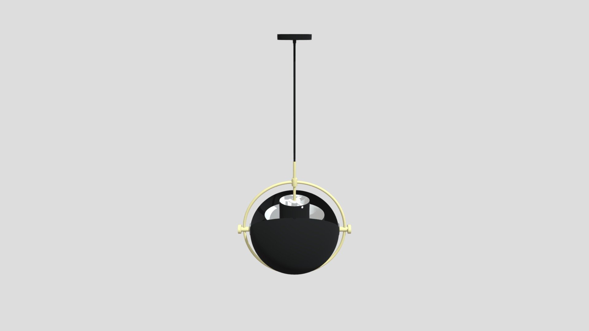 Rae semicircular Pendant Light - 3D model by ateasehomelife ...
