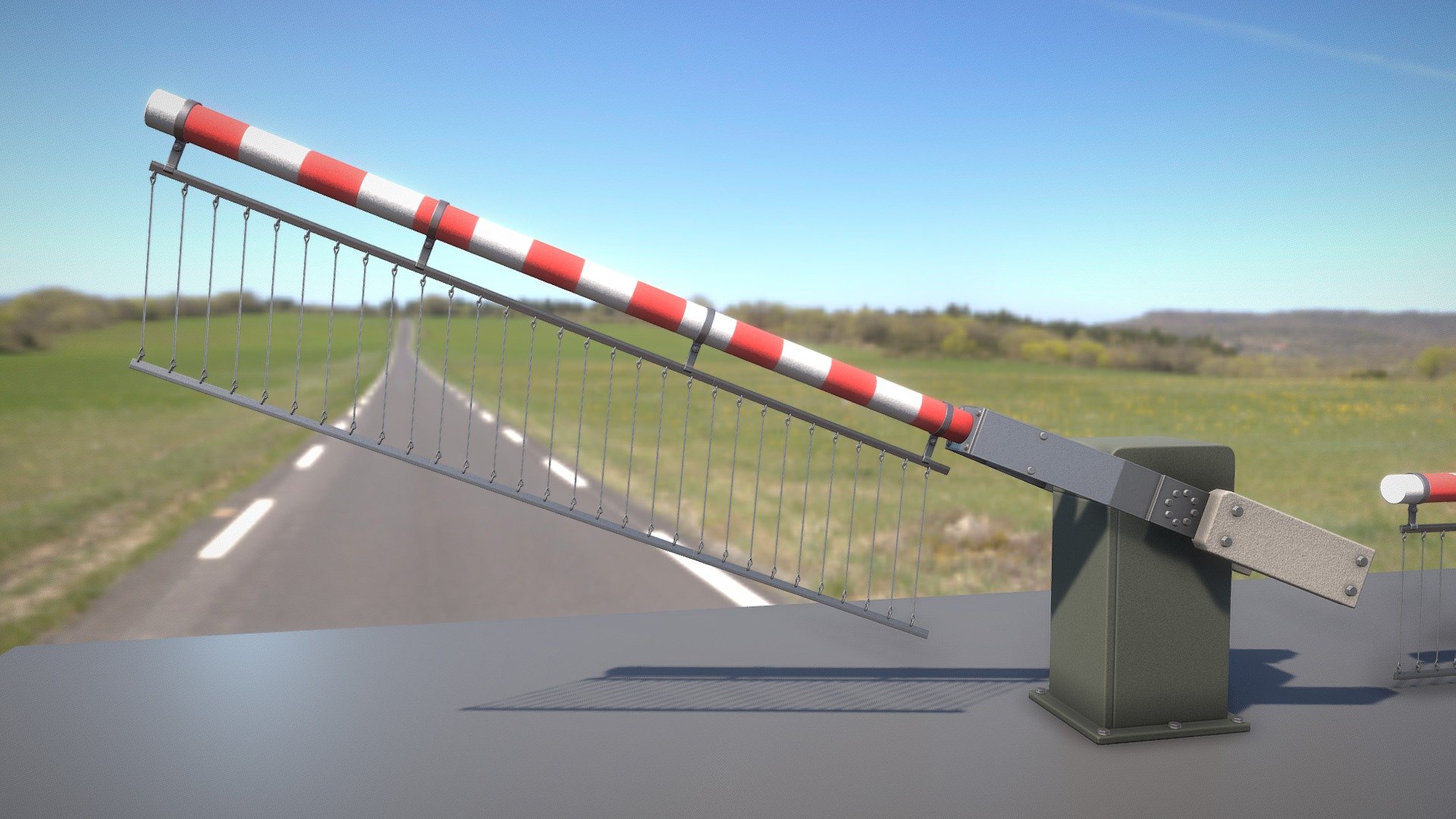 Low-Poly Railroad Barrier 3m Protective Grid - Buy Royalty Free 3D ...