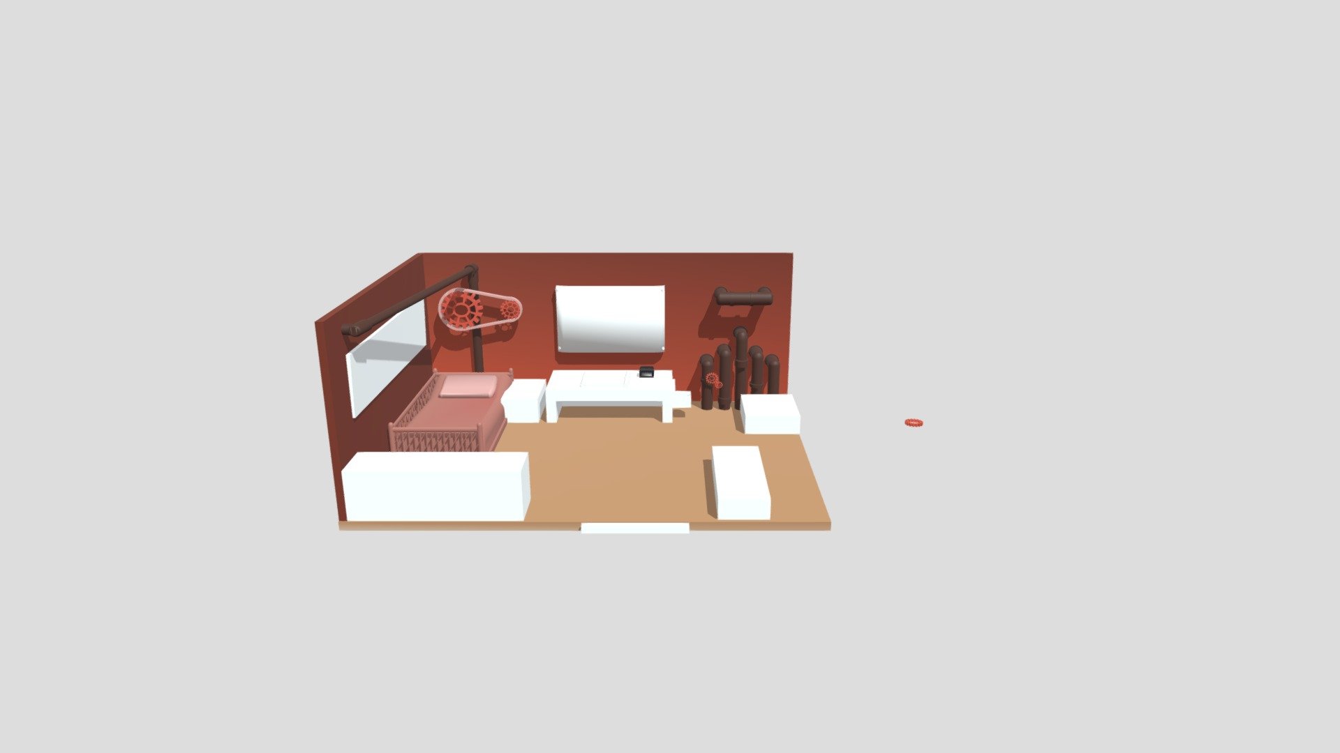 my room - 3D model by Mup_Mup [466b3a9] - Sketchfab