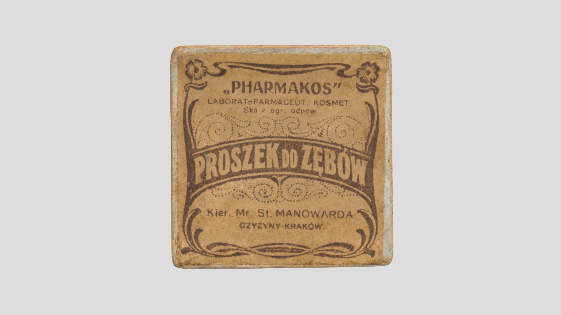 “Pharmakos” tooth powder packaging - Download Free 3D model by Museum ...