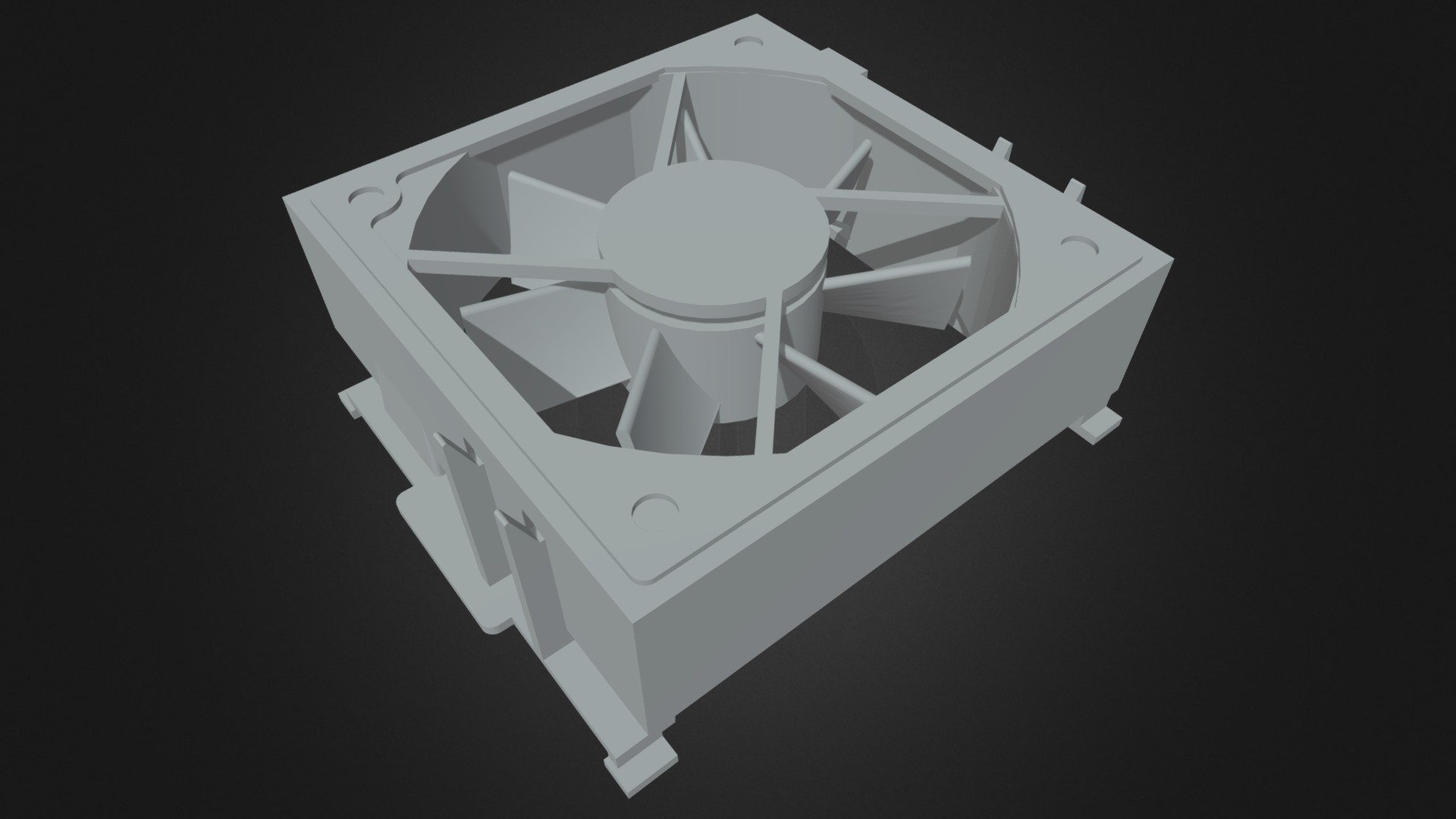 95x95 mm CPU Cooling Fan - Buy Royalty Free 3D model by MR.AnyCAD ...