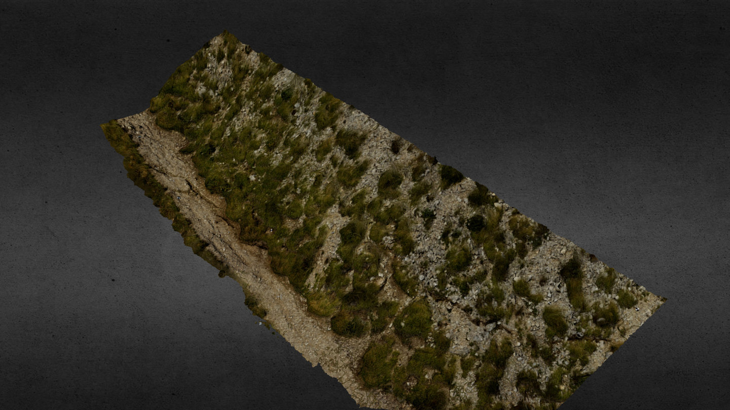 Active fault scarp on pathway 1 - Mount Vettore - 3D model by JFleury ...