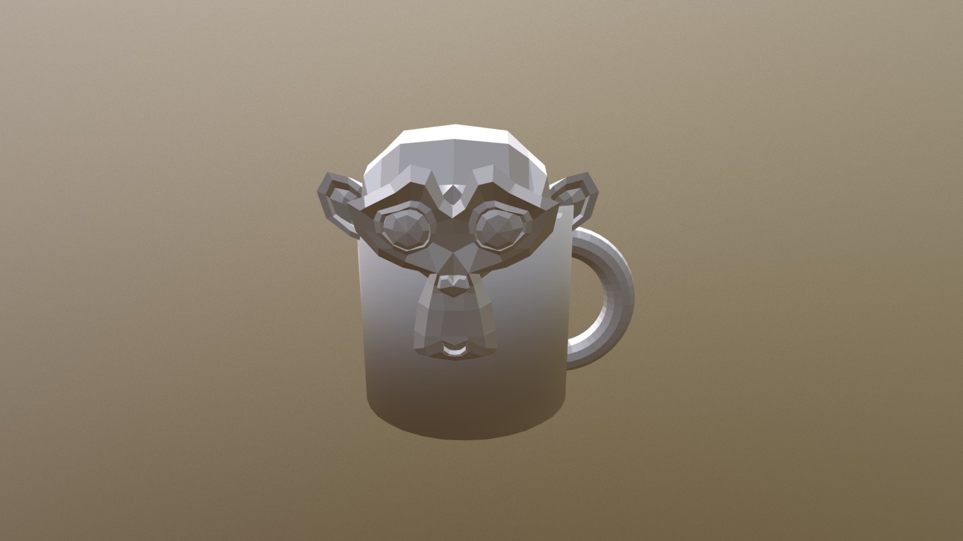 Monkey Mug - Download Free 3D model by Flame666Demon [466d0ab] - Sketchfab