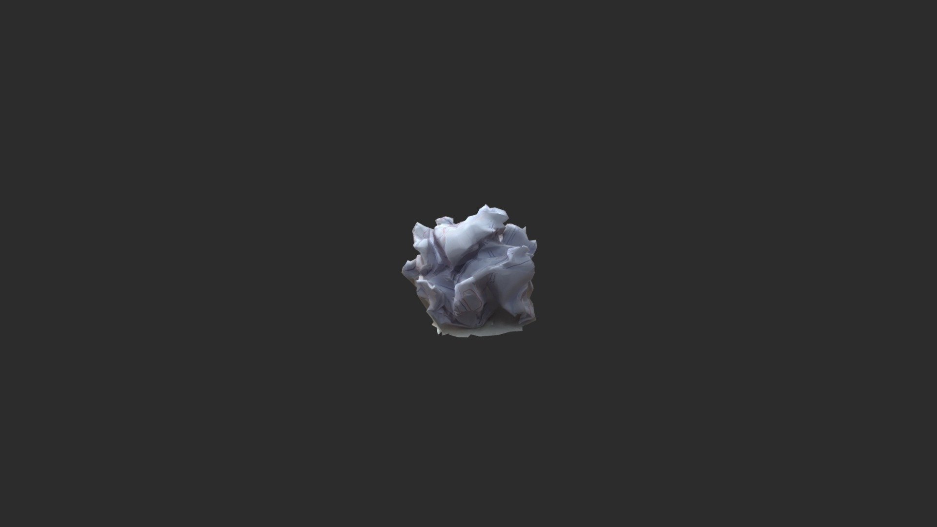 Paper Wad - Download Free 3D model by Fridqeir [466d8e1] - Sketchfab