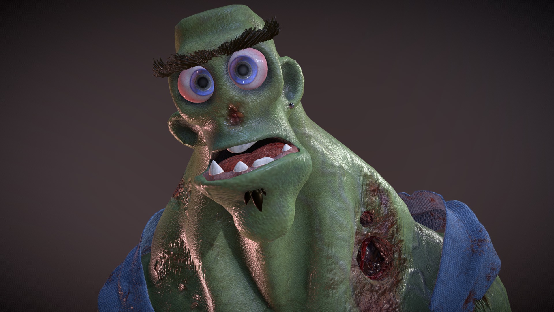 Zombie Challenge - BITE ME - 3D model by SKIZZ [466dcdd] - Sketchfab