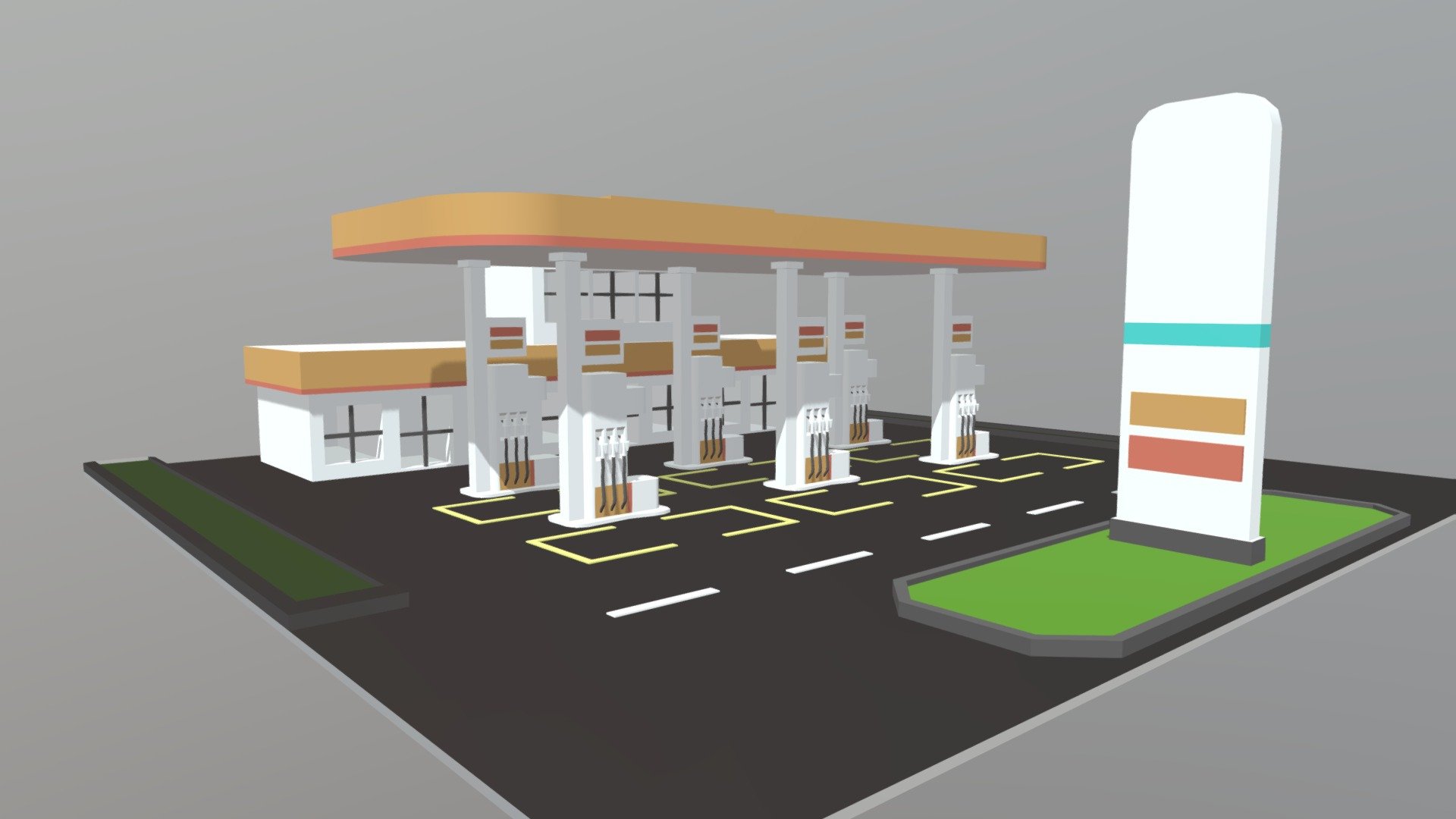 petrol pump - Download Free 3D model by Free Models (@suveer__10 ...