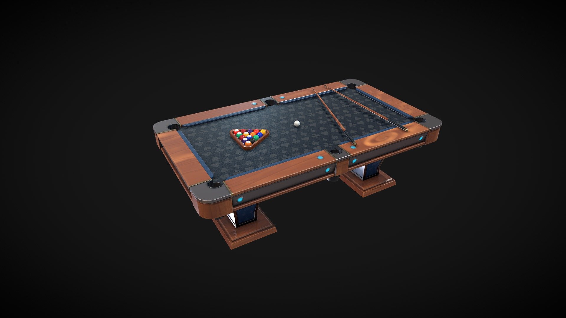 Pool Table - Buy Royalty Free 3D model by kraffing Vault (@kraffing ...