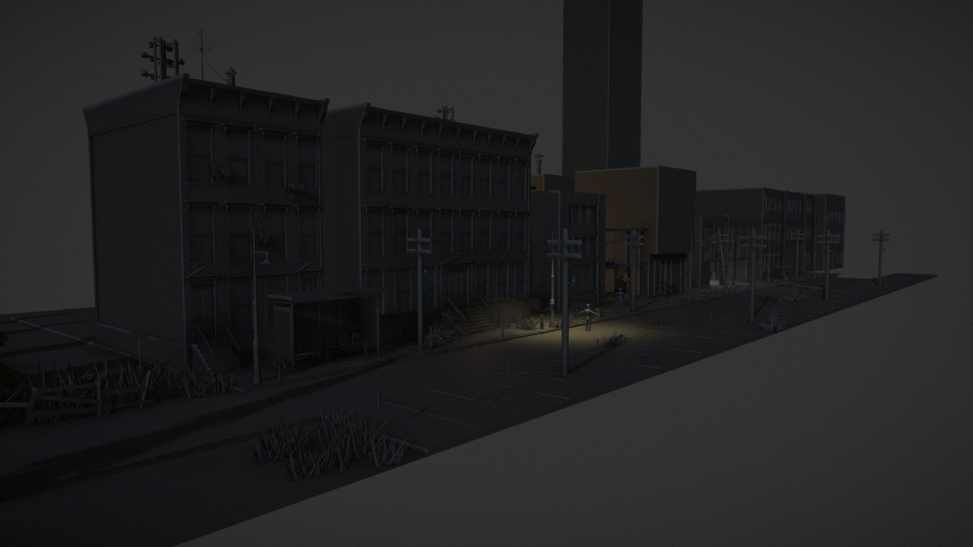 Platform game mid level detail city level design - 3D model by Trangela ...