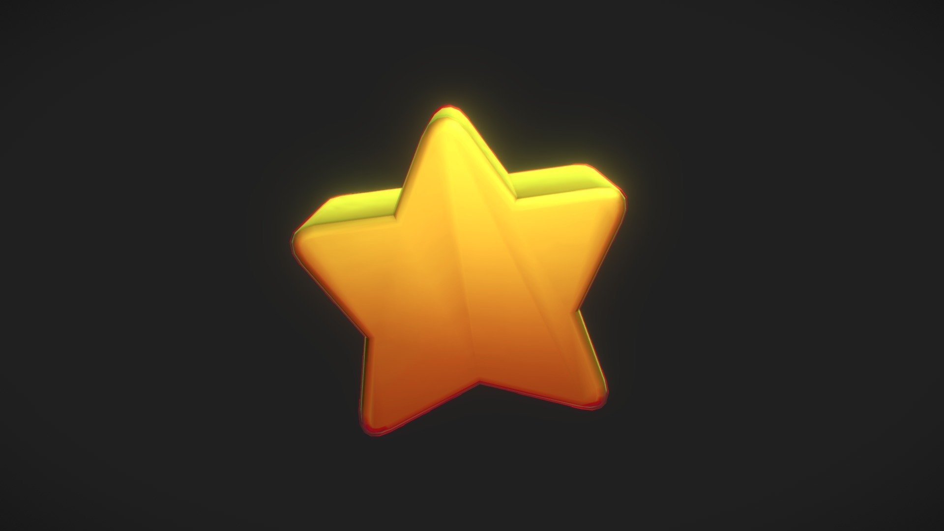 Rounded Cartoon Star - Download Free 3D model by Azterisk [46764ec ...