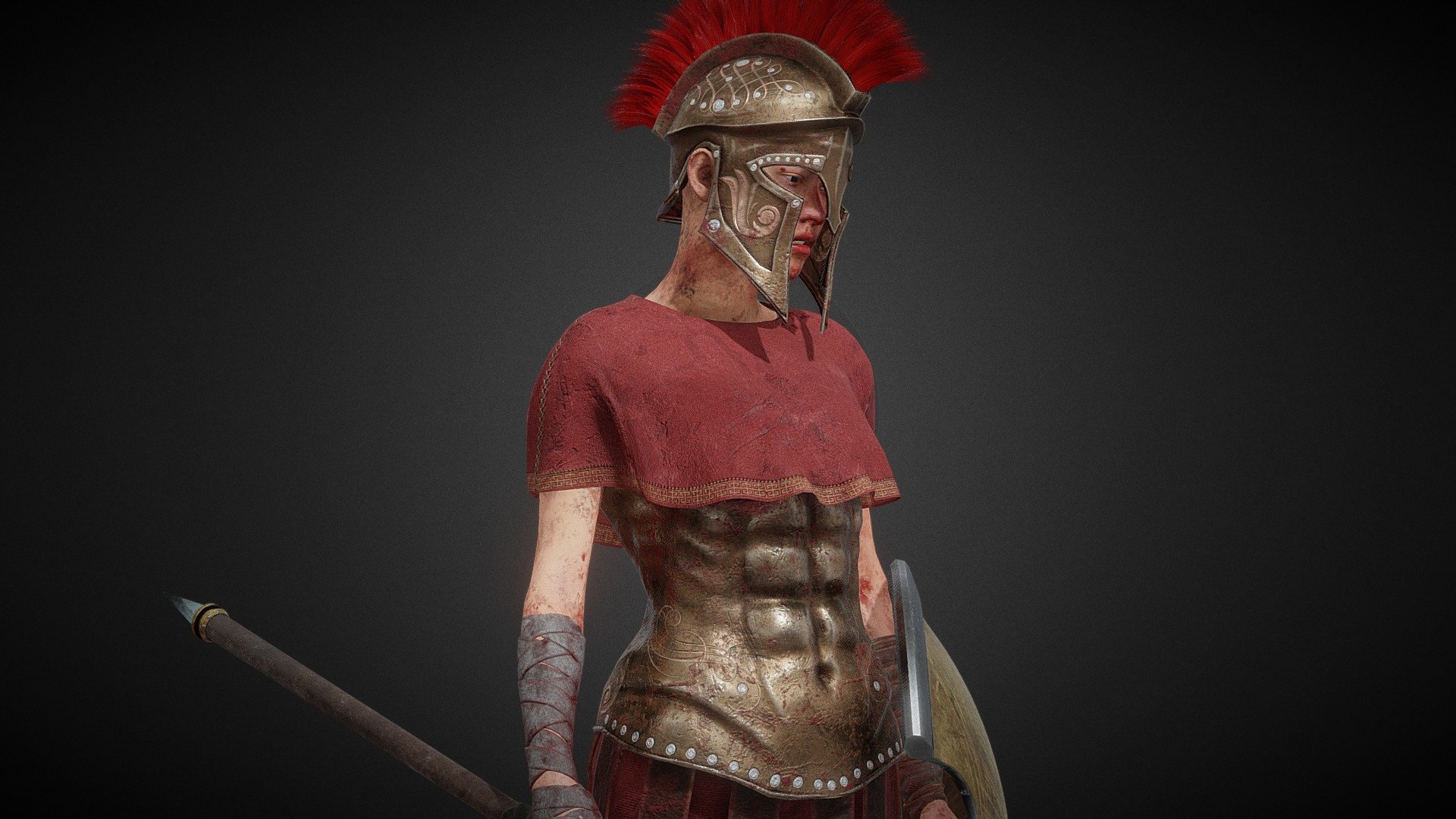 Female Spartan - Download Free 3D model by Blue Spirit (@Blue-Spirit ...