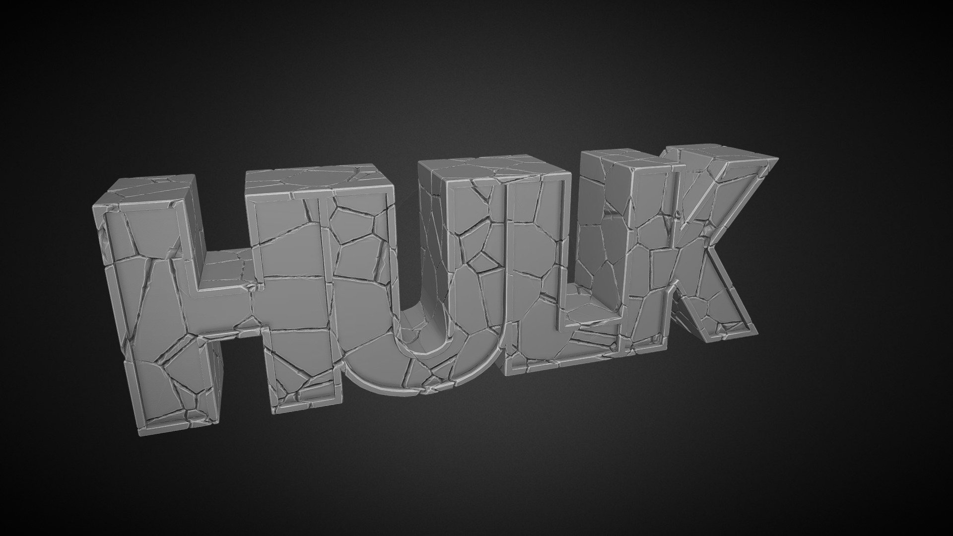 HULK Letters - Buy Royalty Free 3D model by r.dolcet (@dolcet) [467c40d ...