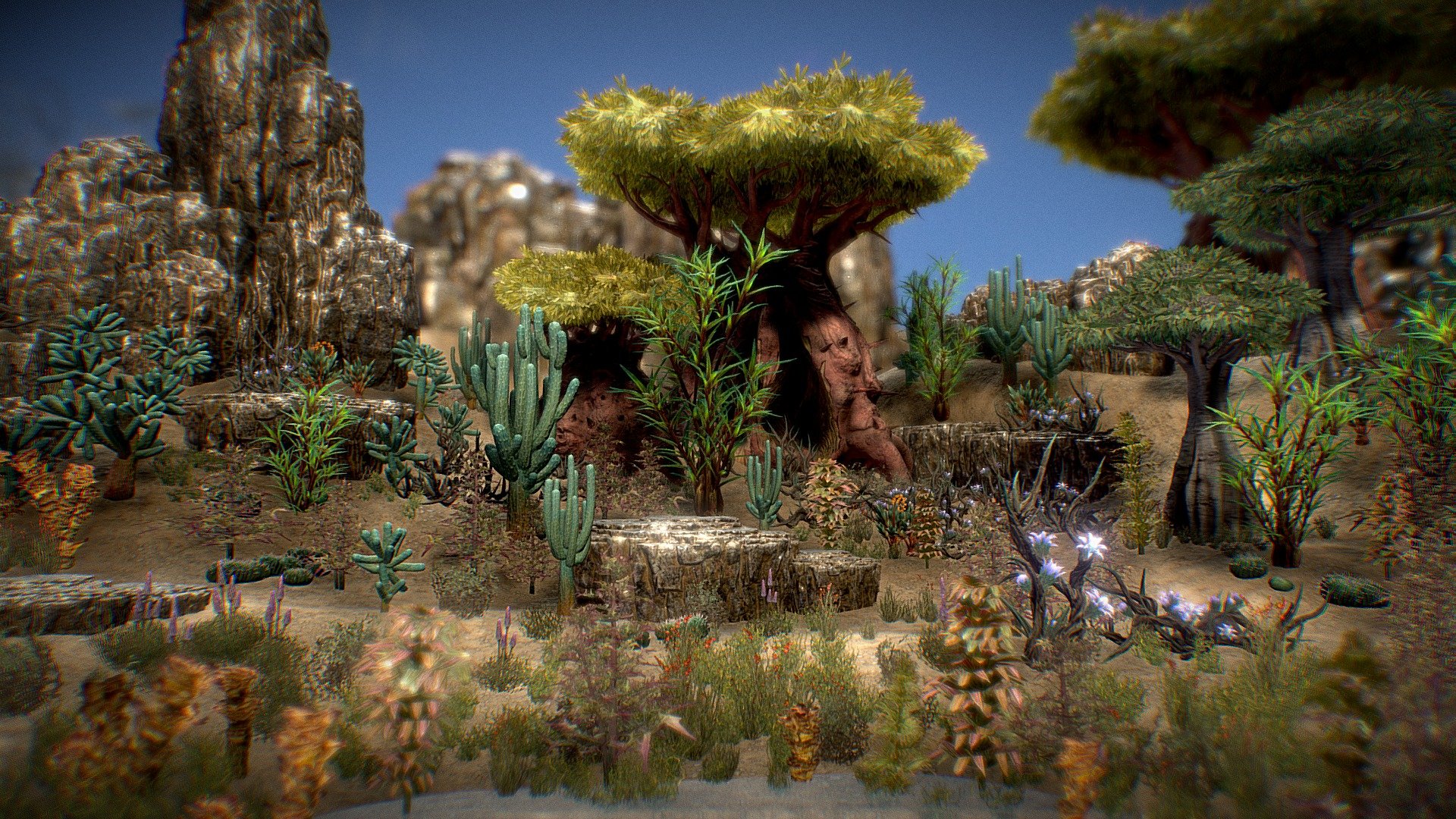 Desert plants - 3D model by Dmitriy Dryzhak (@arvart.lit) [467c9fc ...