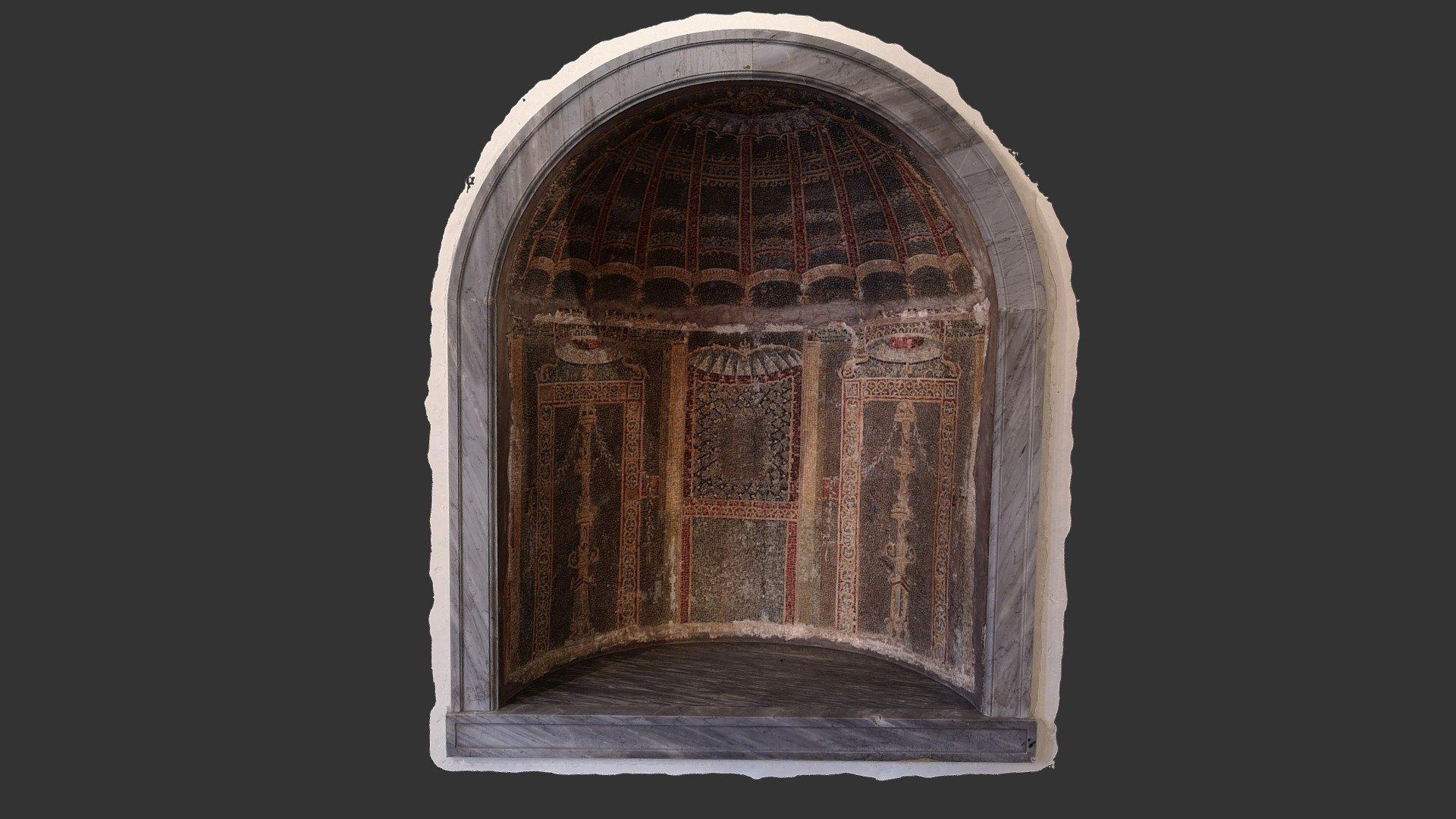 Lararium in Naples Archaeological Museum - 3D model by Hugh Fiske ...