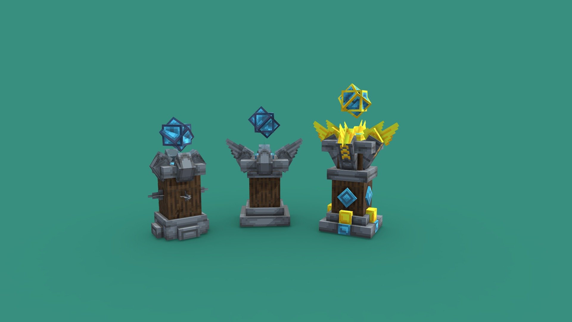 Magic Towers - 3D model by Friized [467d862] - Sketchfab