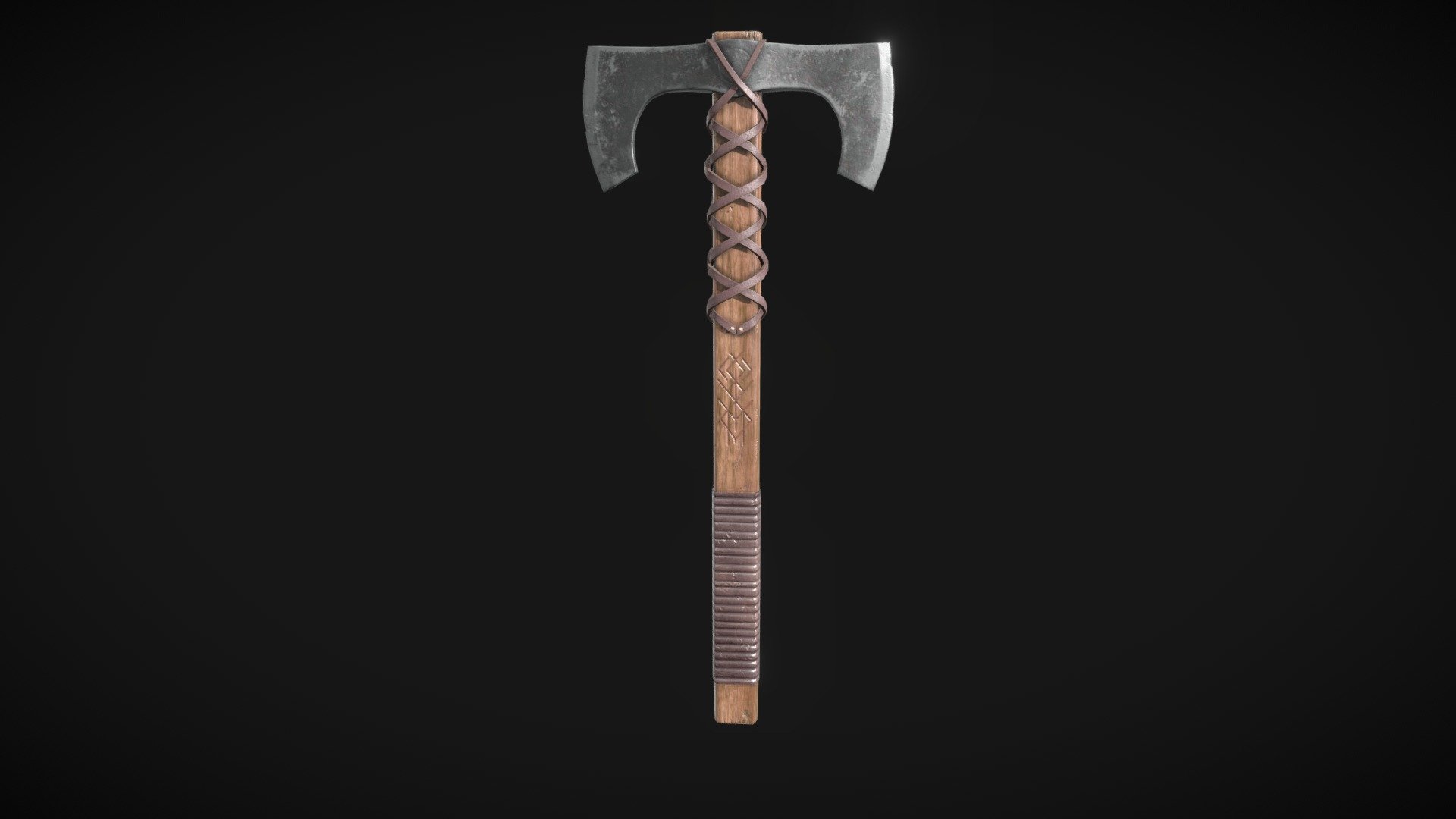 Axe with a rune - 3D model by AgitoDi [467f157] - Sketchfab