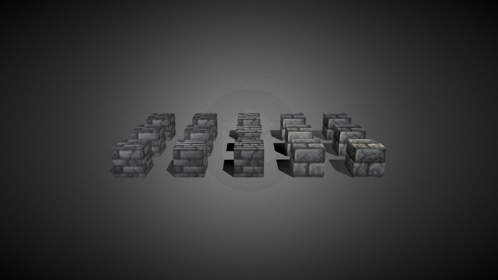 Set of deepslate blocks Minecraft - Download Free 3D model by Vicale200 ...