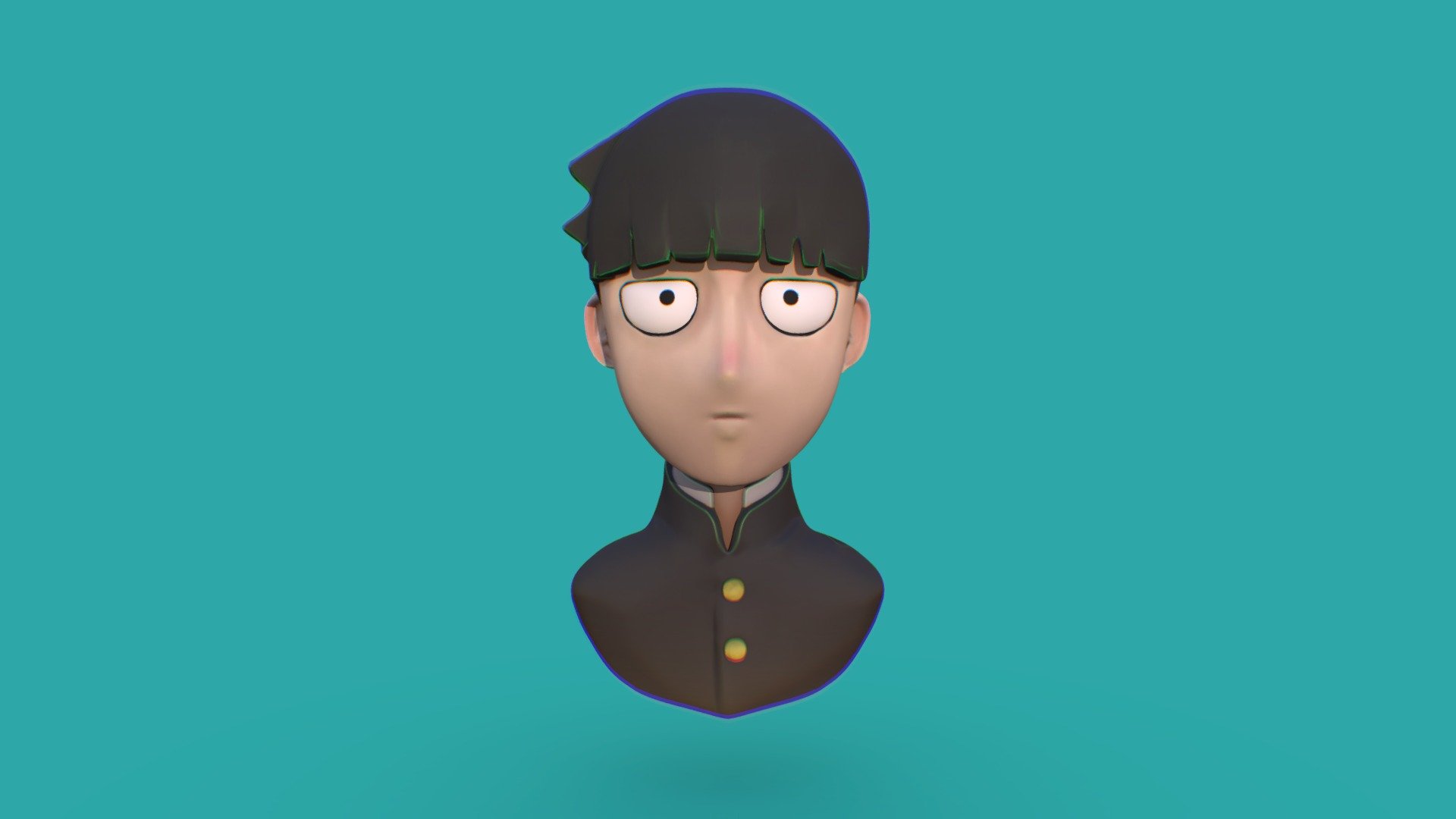 Mob -Shigeo Kageyama - Mob Psycho: 100 - 3D model by Jack Teviotdale (@CoolBoyArt) [46835d3 ...