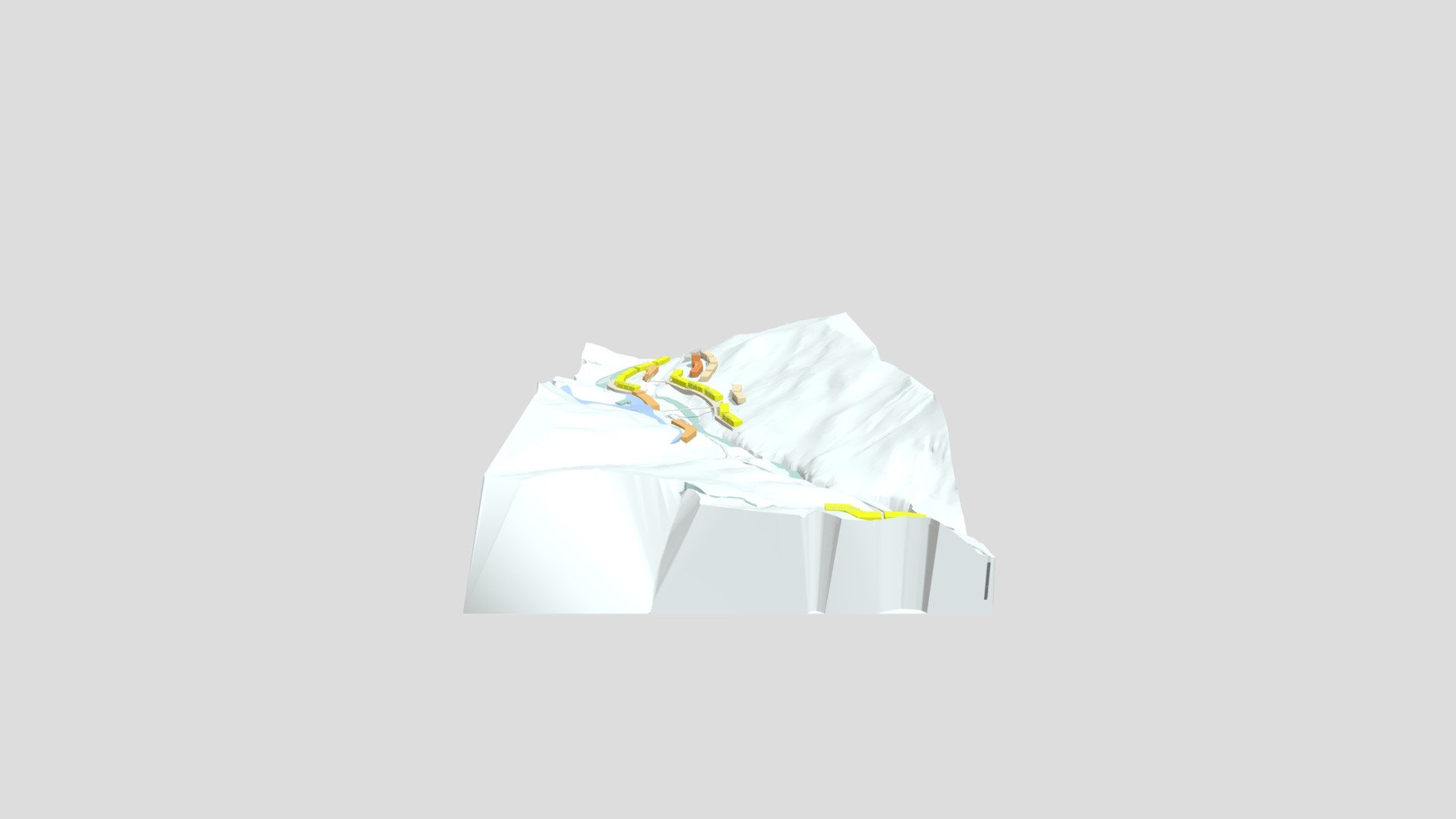 3Д-модель_Роза Васта_22_08_с фрагментом трасс - 3D model by keypro ...