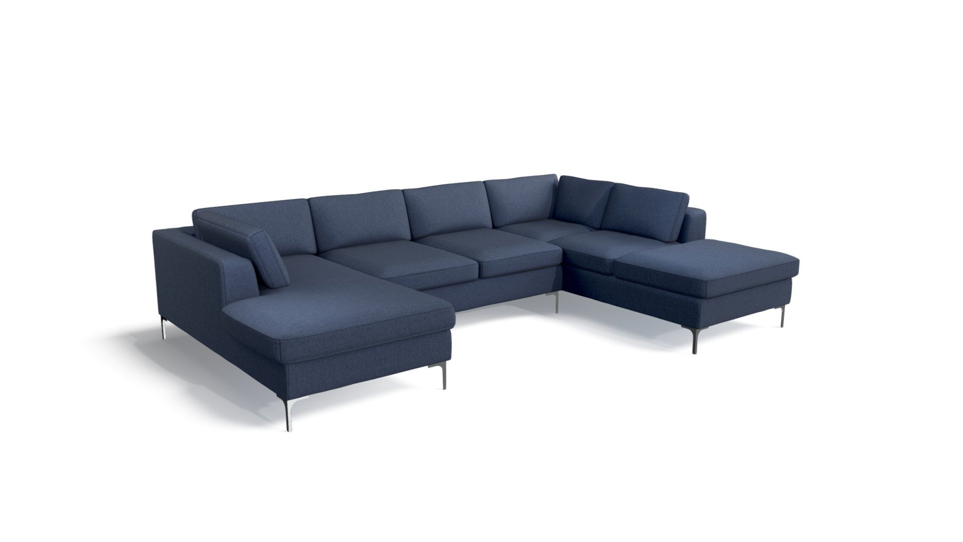Monterosso Right Hand Corner Sofa Storm Blue Download Free 3D model by MADE.COM made it 4685abd
