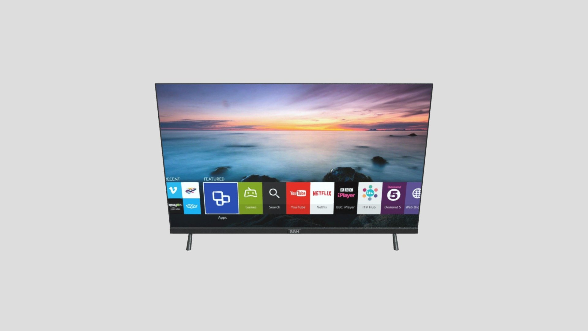Smart TV BGH - Download Free 3D model by Danilo J. Palma (@danilojpalma) [468bc05] - Sketchfab