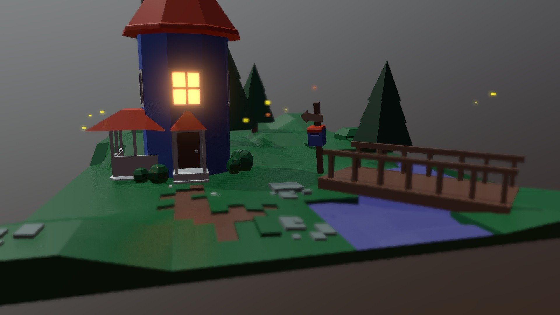 Moomin House - Download Free 3D model by ParoxysmKing [468ce3c] - Sketchfab