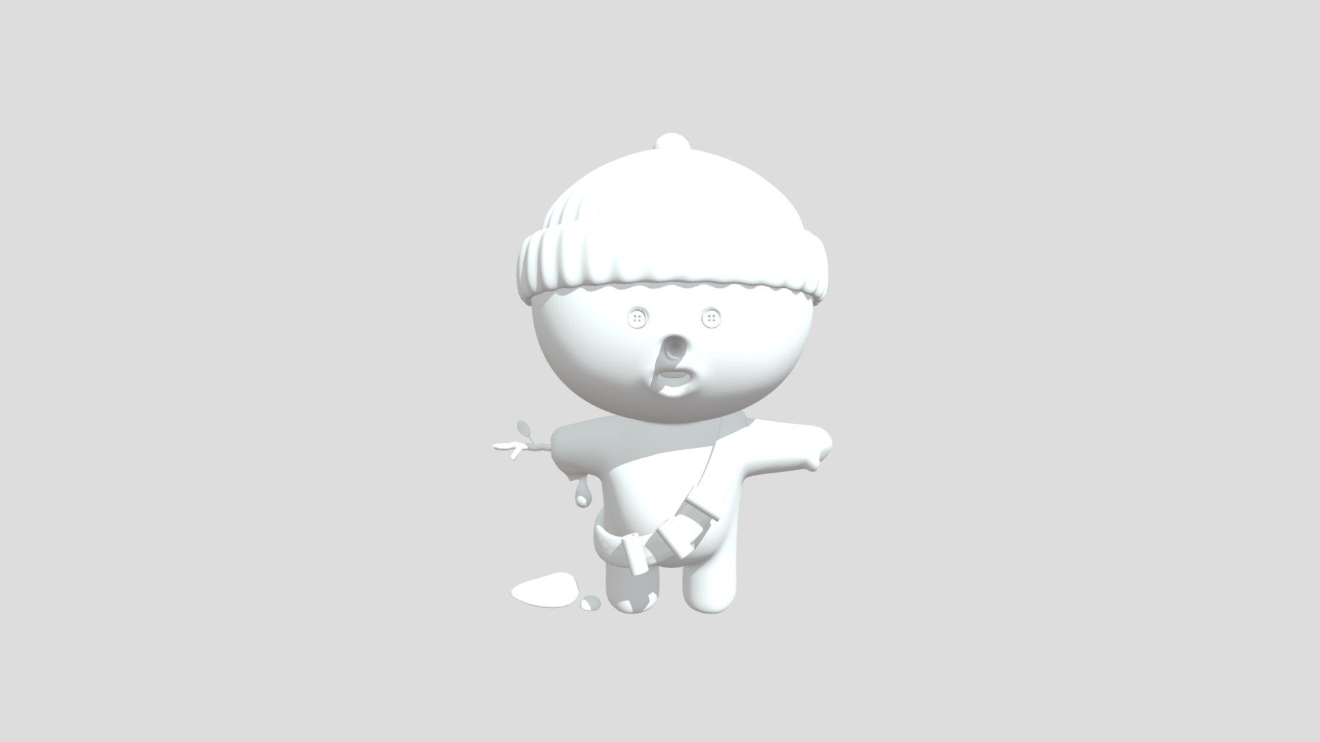 Snowman_ Ch_ Sculpted_v5 - 3D model by Yojuan [468e53e] - Sketchfab