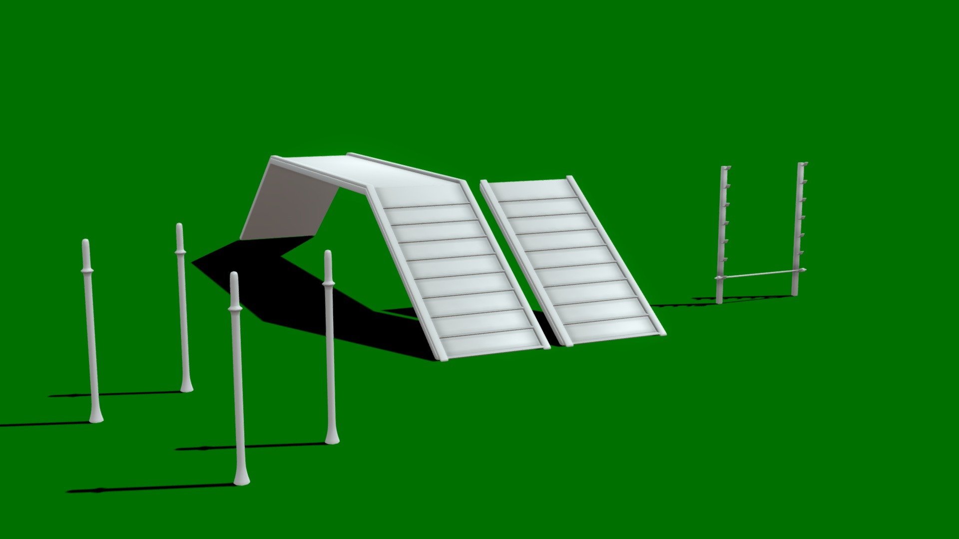 Modular Dog Training course - Download Free 3D model by B._.render ...