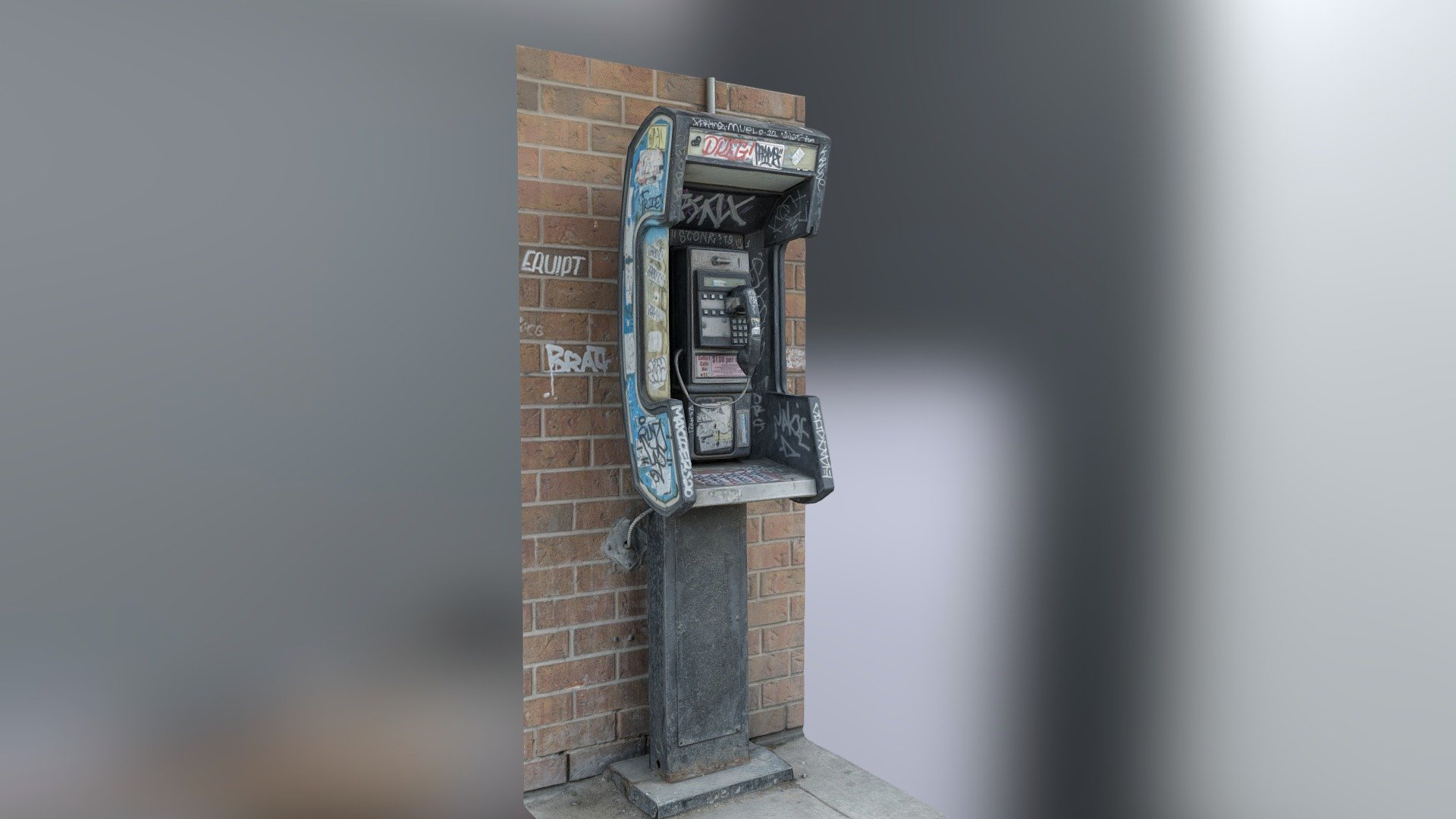 Toronto Payphone - 3D model by Nik (@nikska) [468fb74] - Sketchfab