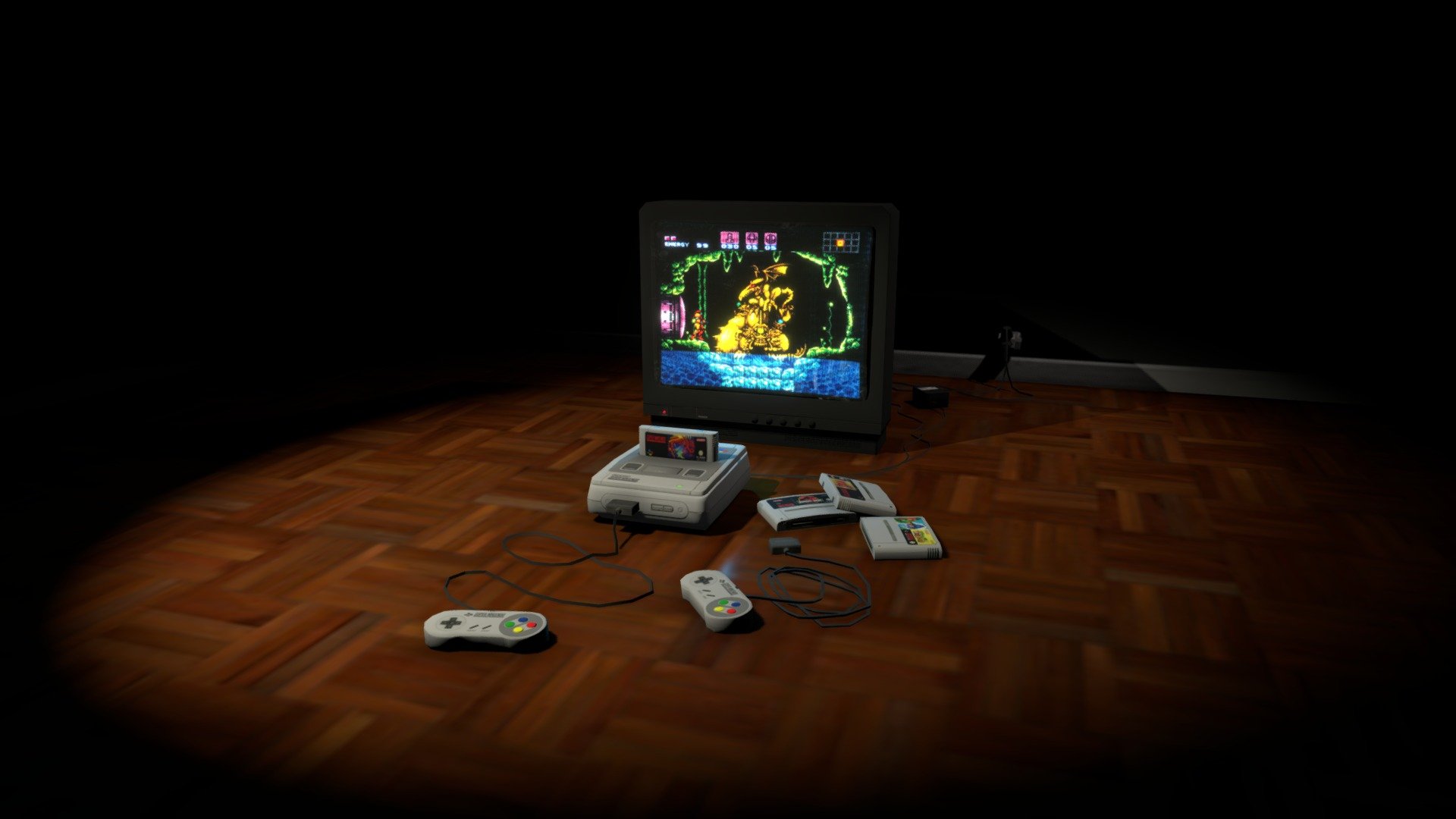 Super Nintendo Props - LOD - 3D model by Jake Ouviña (@jakeouvina ...