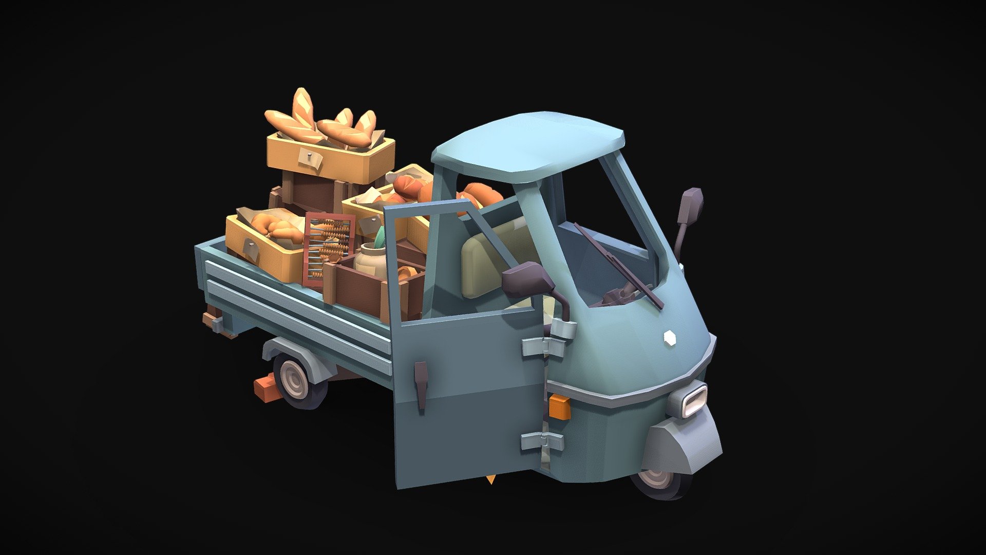 Bakery Car - Draft - Download Free 3D model by Bársh (@borsh_and ...