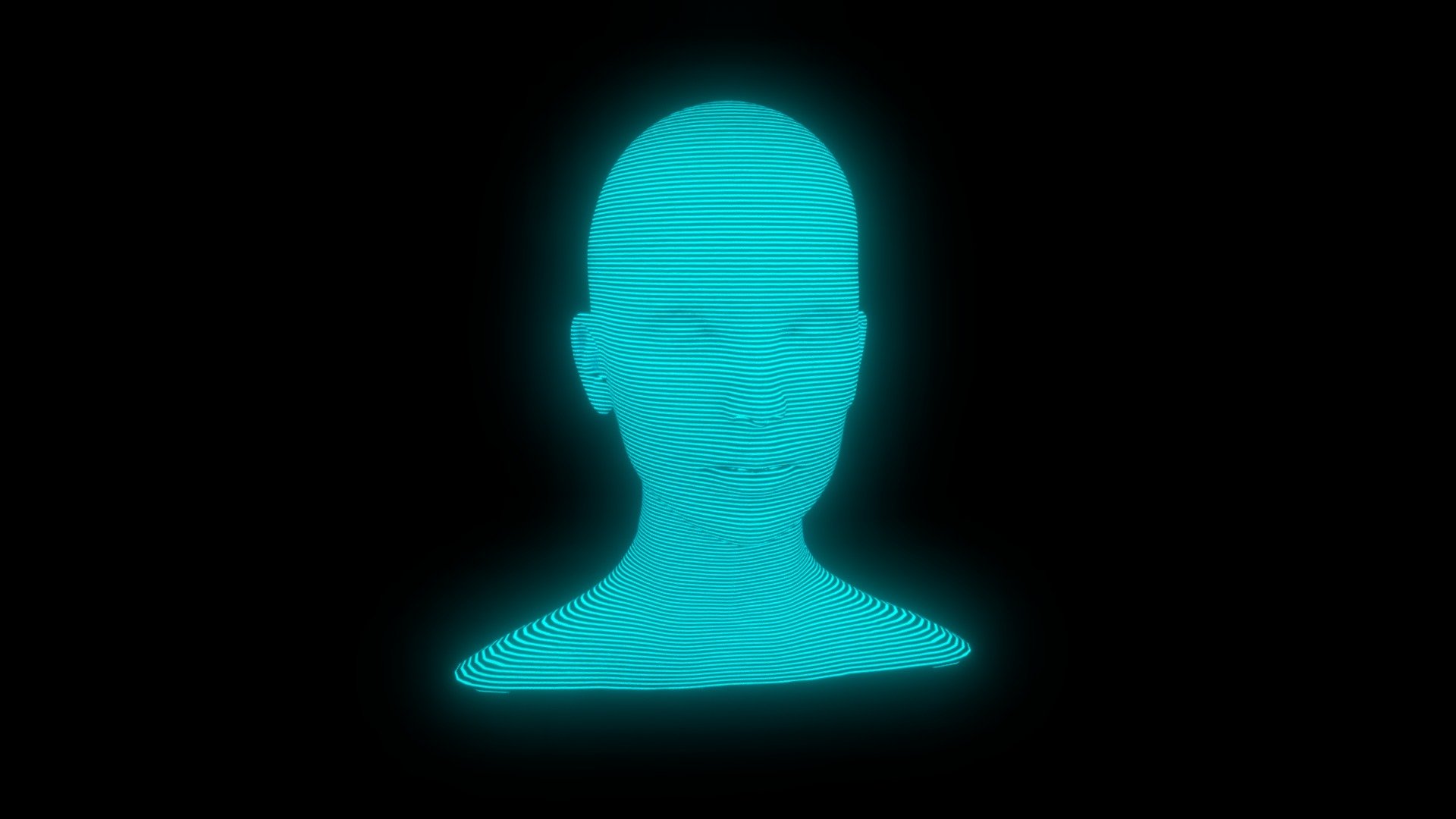 Hologram Female Head Animated Facial Expressions - Buy Royalty Free 3D ...