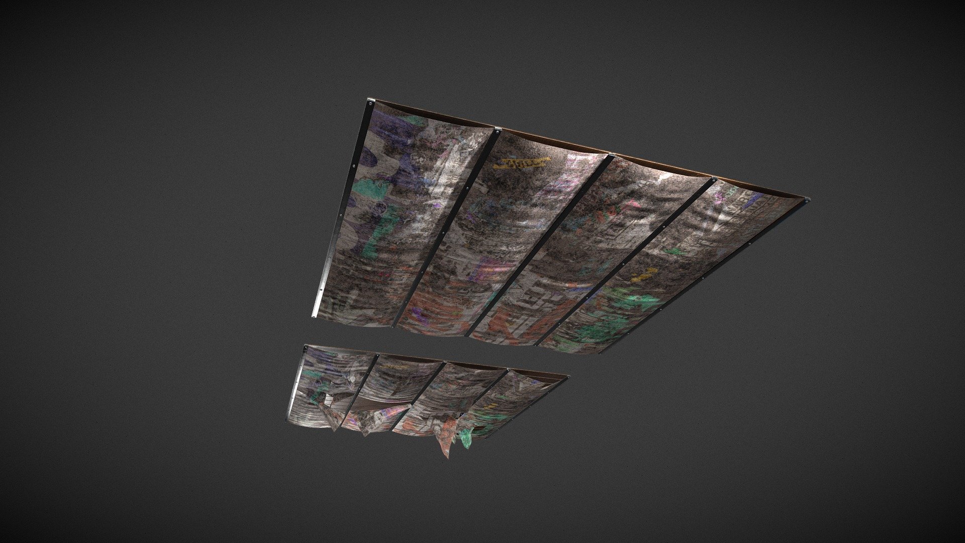 Abandoned Ceiling Panel - 3D model by Kleyx [46966ac] - Sketchfab