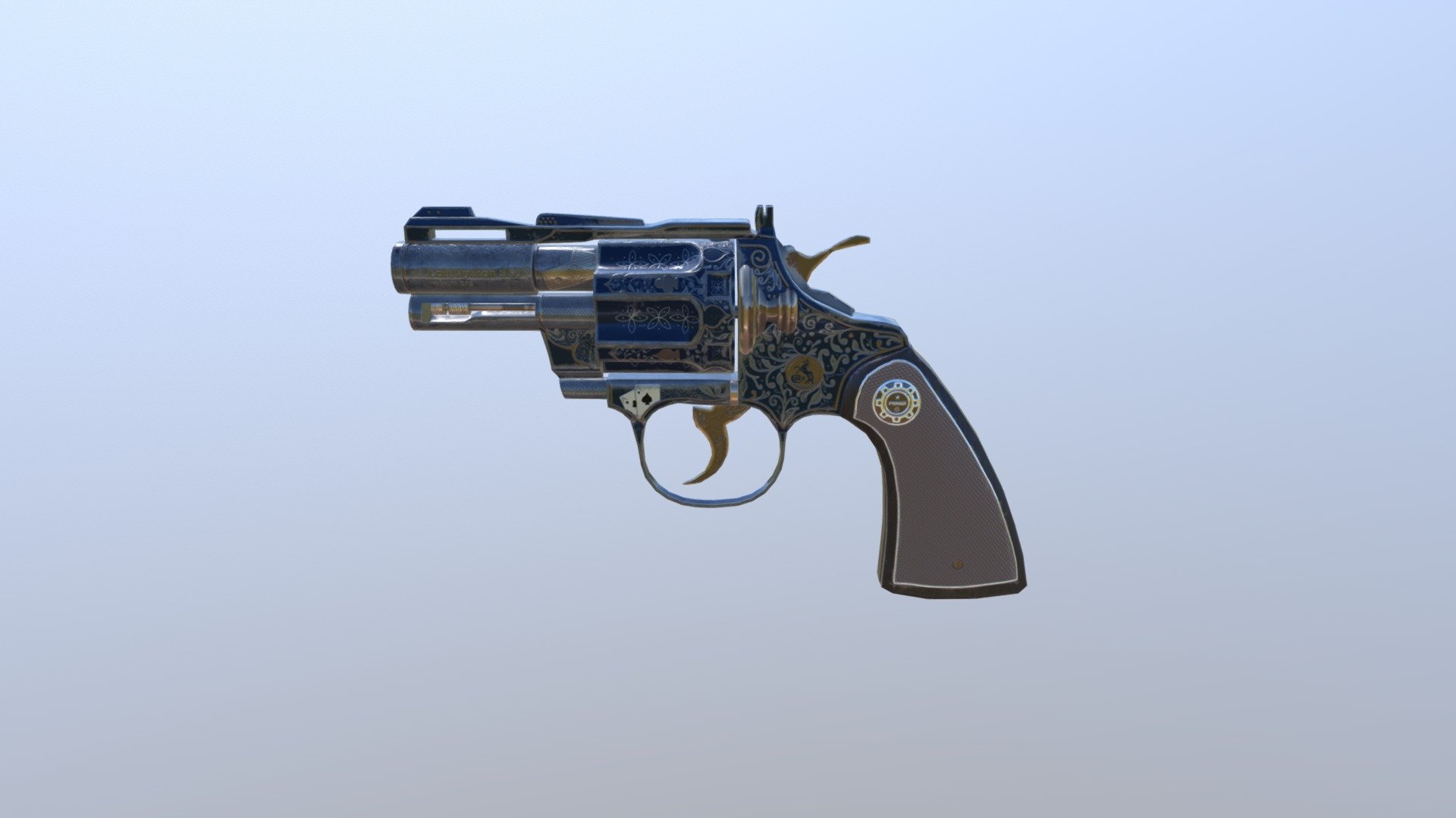 Colt Python 357 MUGNUM - 3D model by NourAtia [46993d9] - Sketchfab