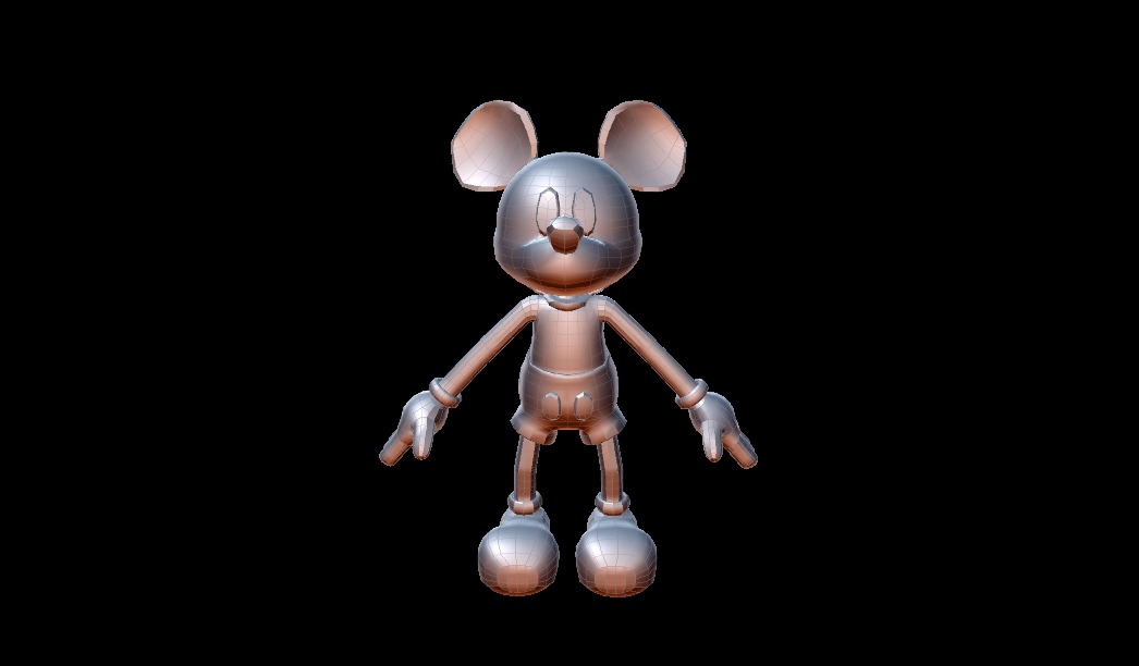 Mickey Mouse - 3D model by Ábia Naára (@abianaara) [469a644] - Sketchfab